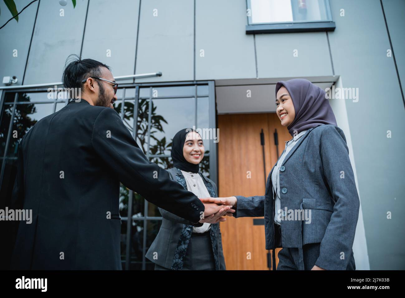 muslim business teamwork Join Hands Support Together showing unity ...