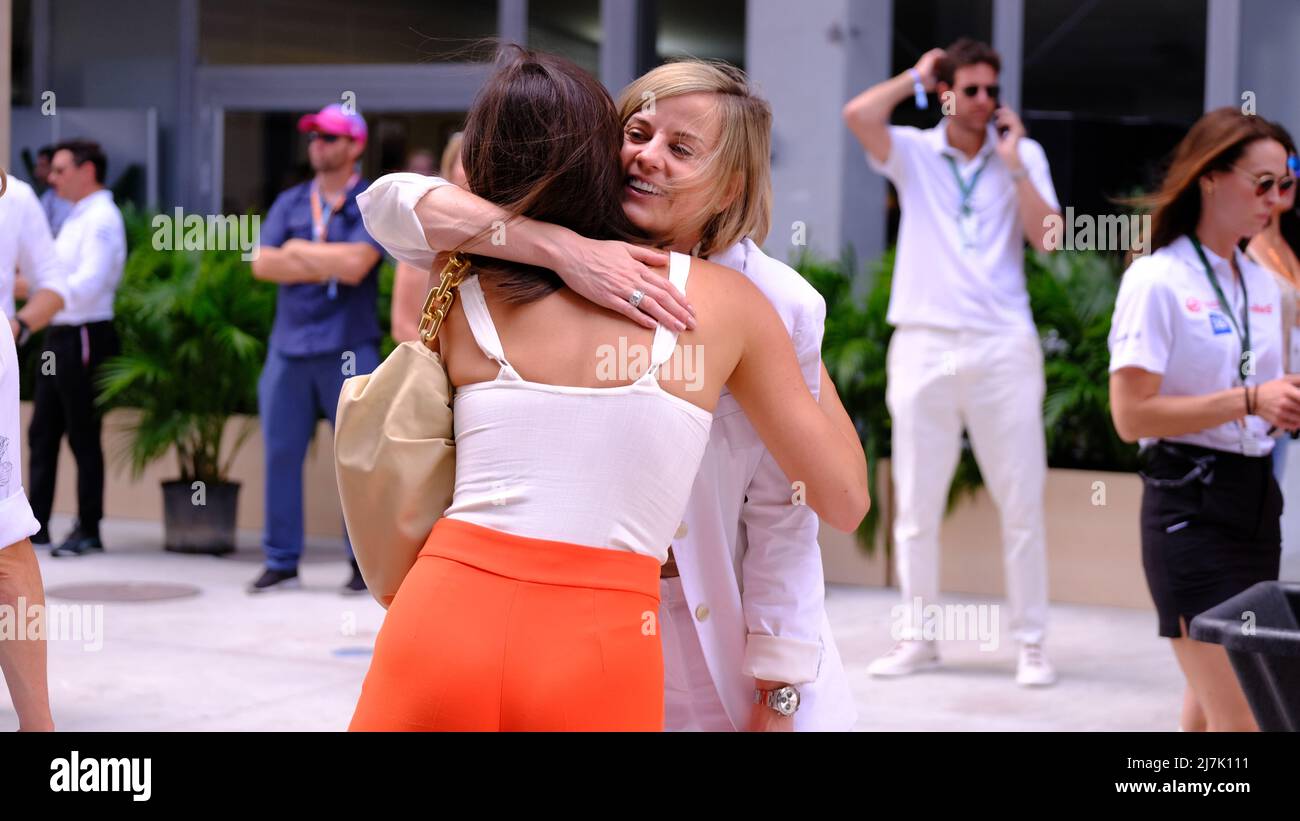 May 8th, 2022: Susie Wolff during the Formula 1 Crypto.com Miami Grand ...