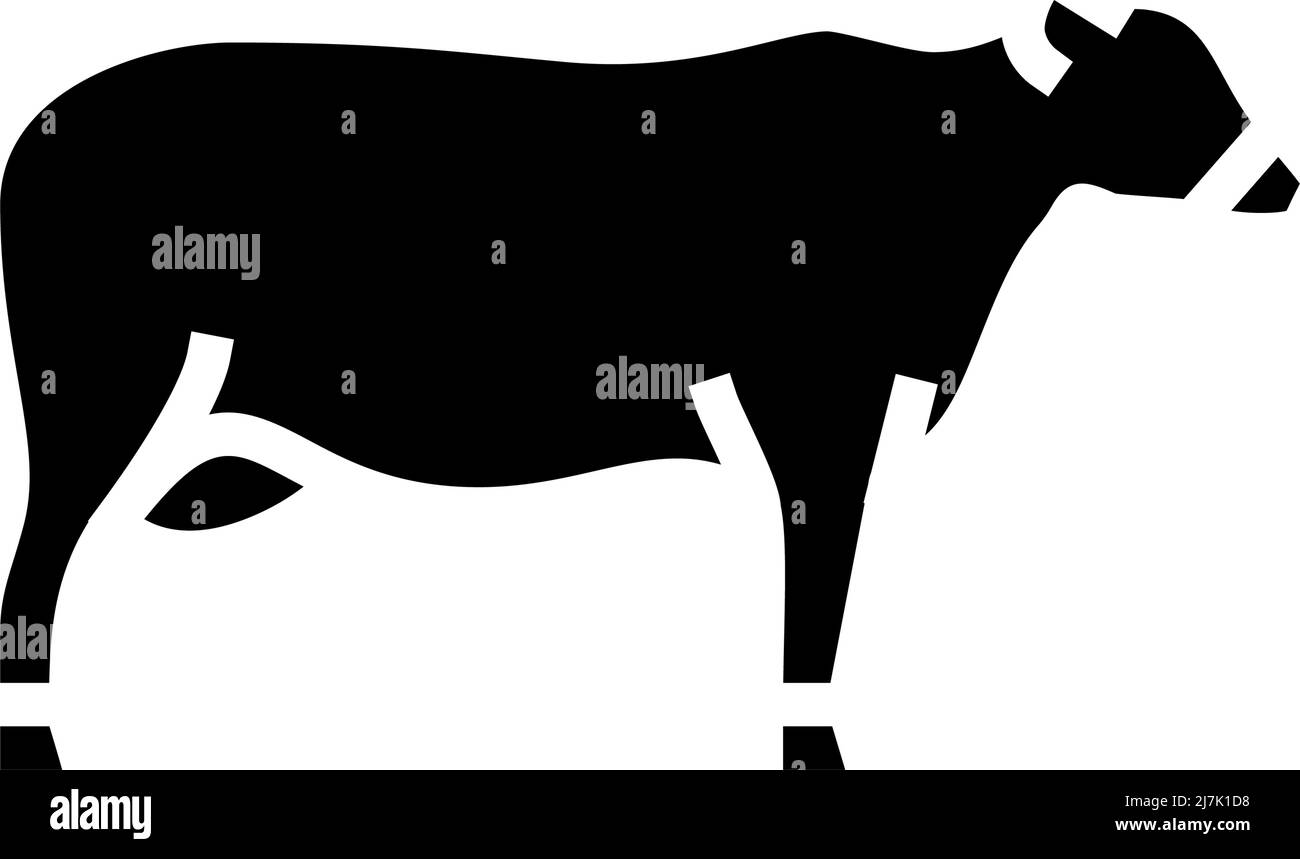 cattle beef glyph icon vector illustration Stock Vector Image & Art - Alamy