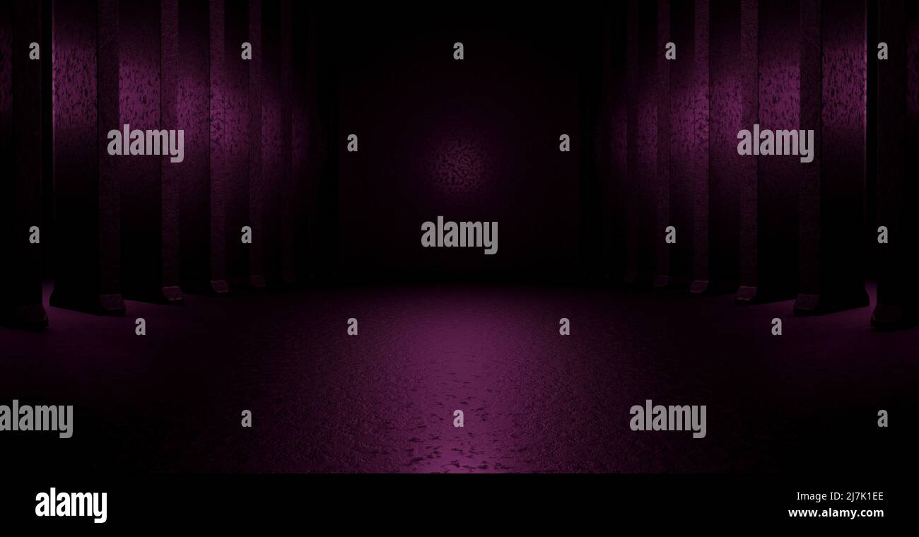 Unknown Empty Tunnel Hallway Gate Reddish Brown Banner Background ...