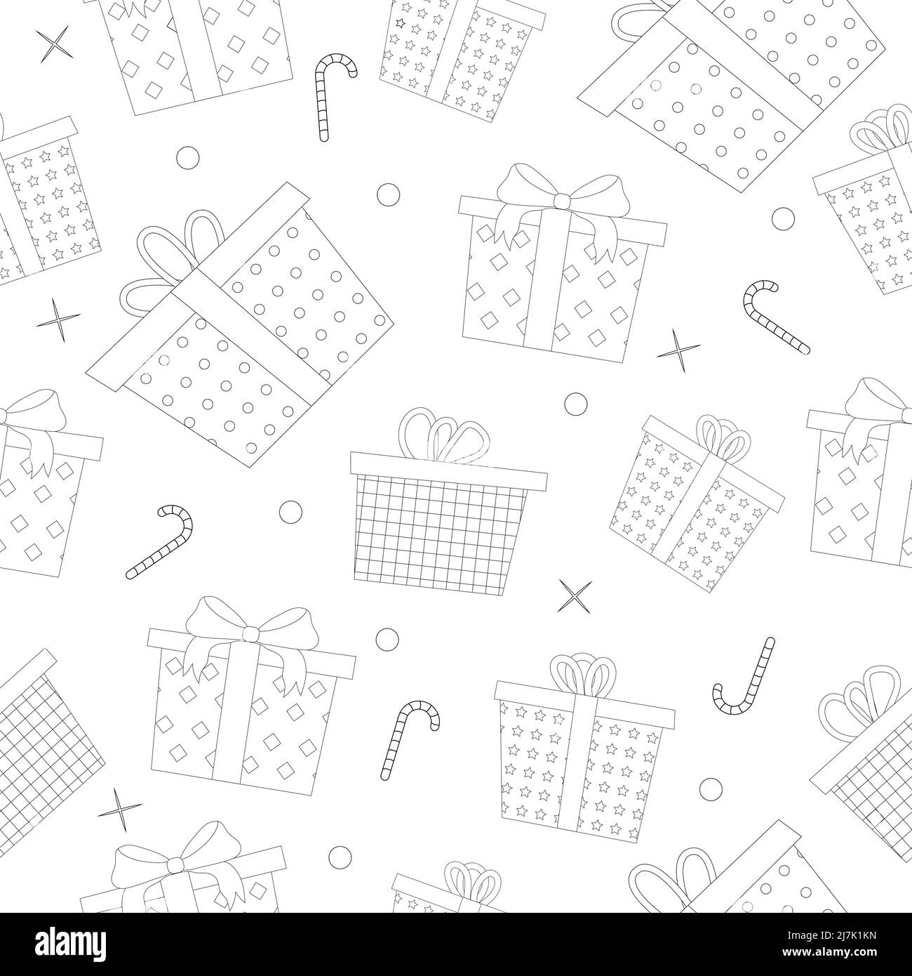 Gift boxes christmas gifts Black and White Stock Photos & Images - Alamy