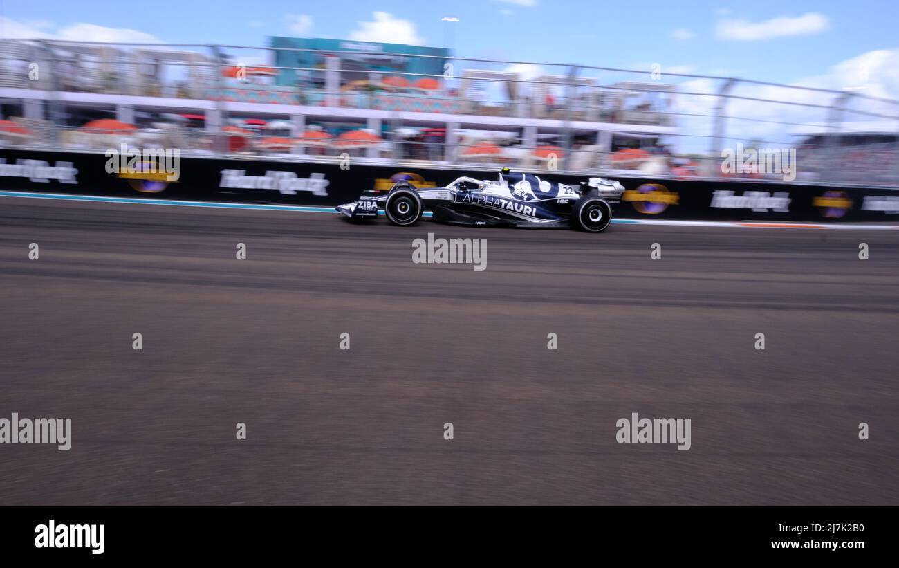 May 8th, 2022: Yuki Tsunoda, Scuderia AlphaTauri team driver #22 during ...