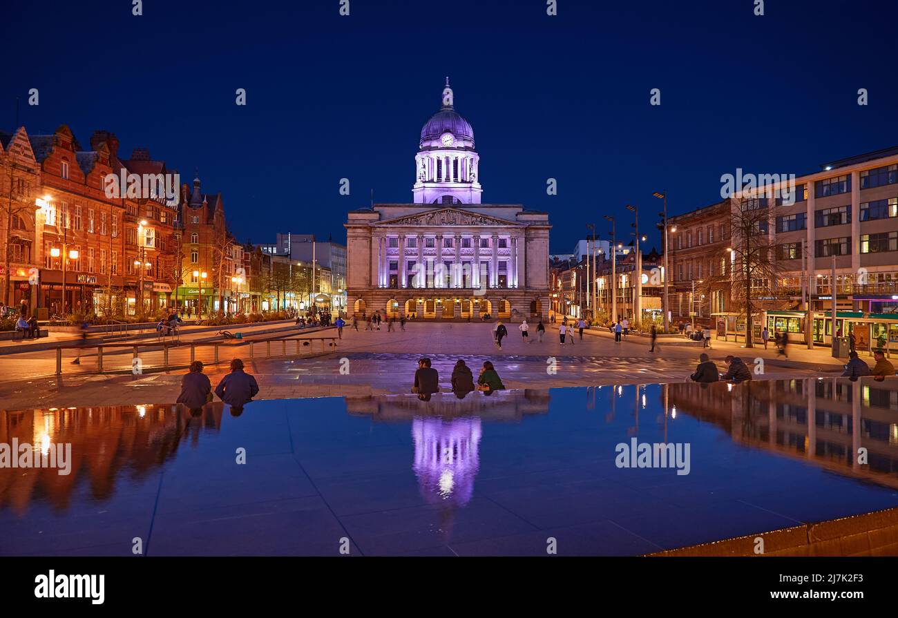 A photography of Nottingham Council House at blue hour Stock Photo - Alamy
