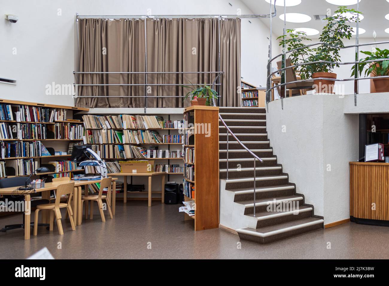 VYBORG, RUSSIA - April 28, 2022: Library named after Alvaar Aalto ...