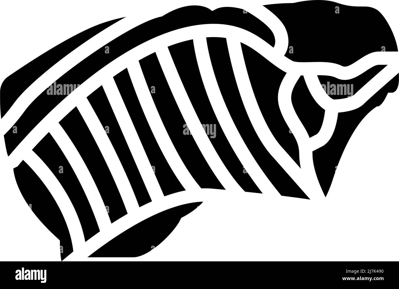 rib beef glyph icon vector illustration Stock Vector Image & Art - Alamy