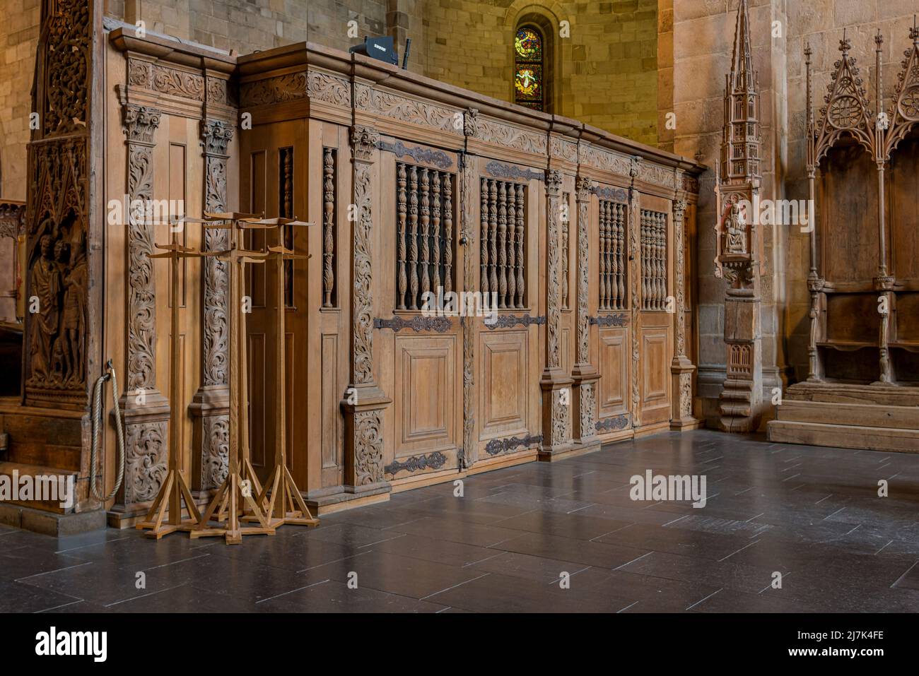 The gates of Charles the 12th in Lund Cathedral, Sweden, May 9, 2022 ...