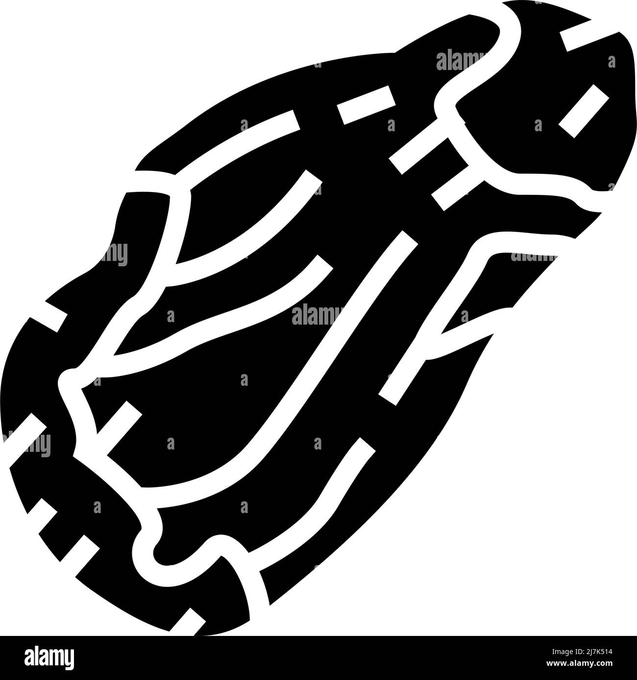 flank beef meat glyph icon vector illustration Stock Vector Image & Art ...