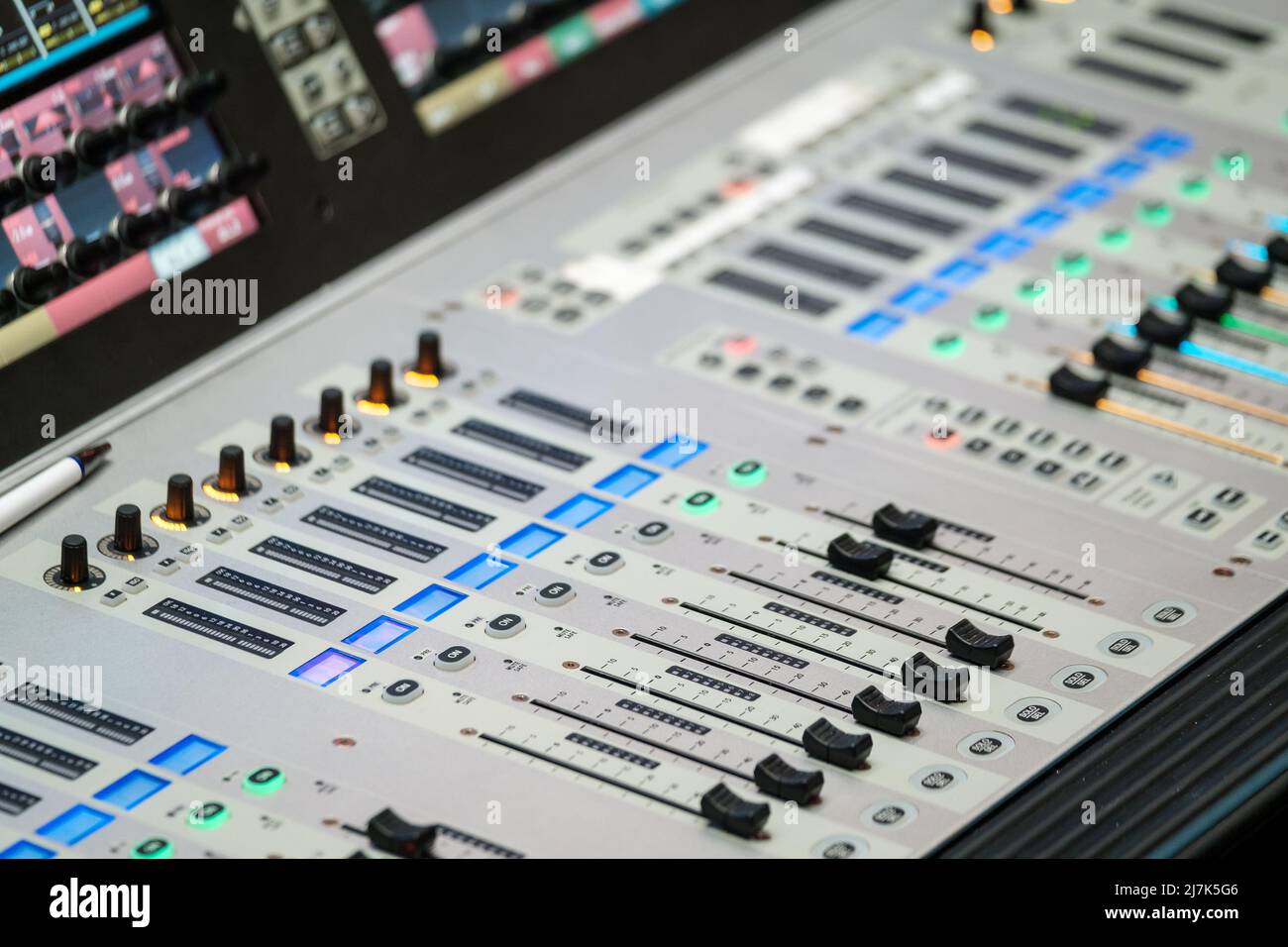 Control panel in telecommunication center Stock Photo - Alamy