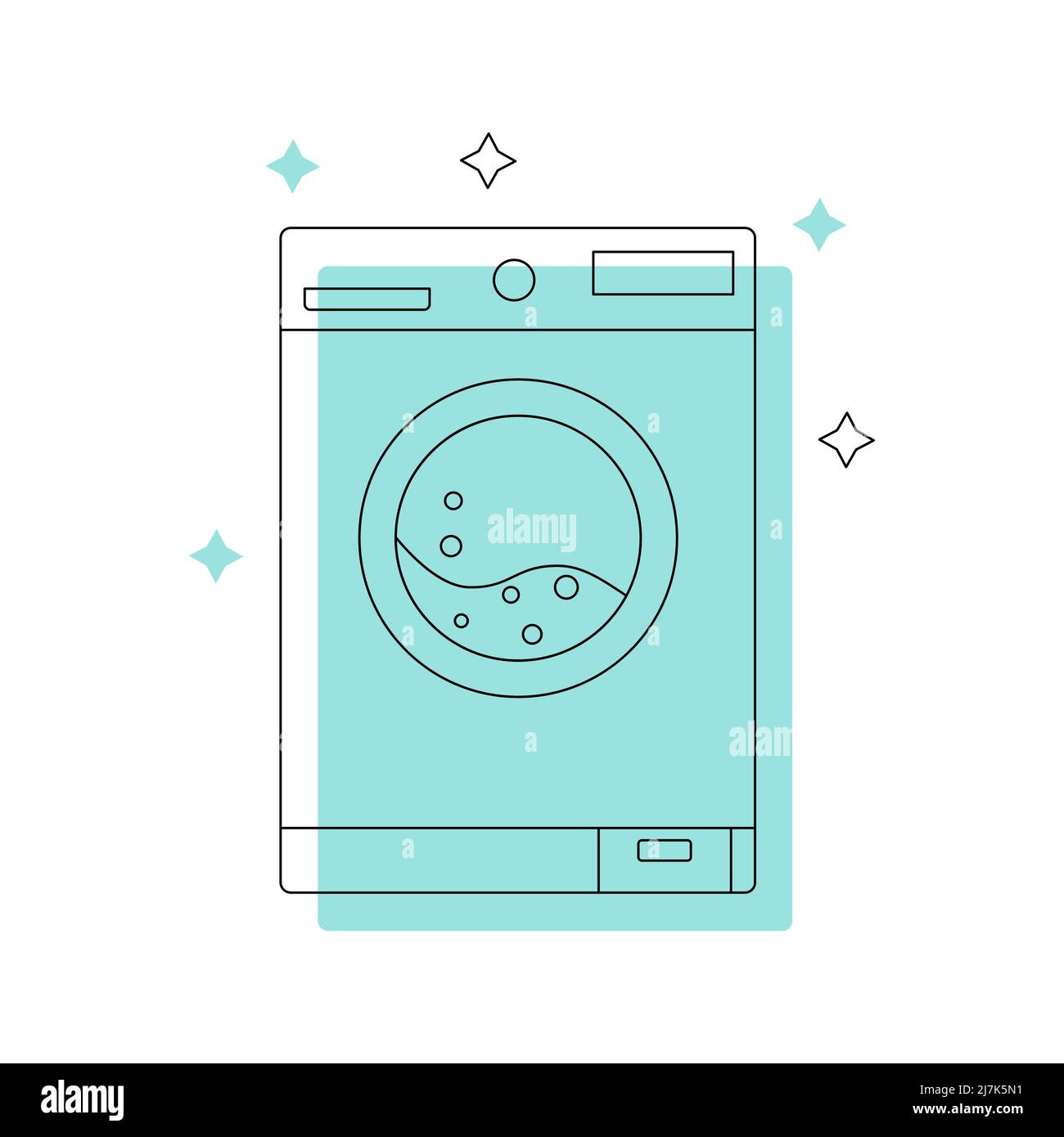 Washing machine icon isolated on white background Stock Vector Image ...
