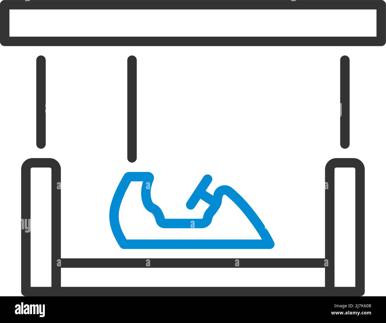 Bumper Cars Icon. Editable Bold Outline With Color Fill Design. Vector ...