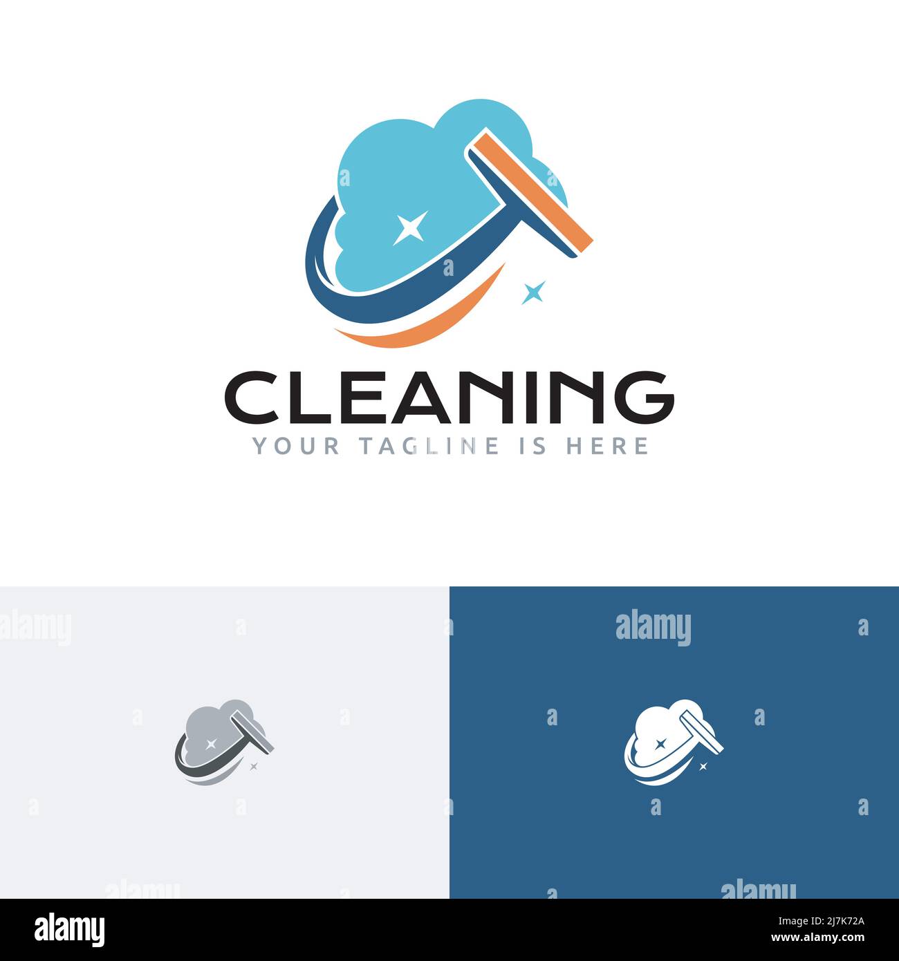 Foam House Window Cleaner Wiper Cleaning Service Logo Template Stock ...