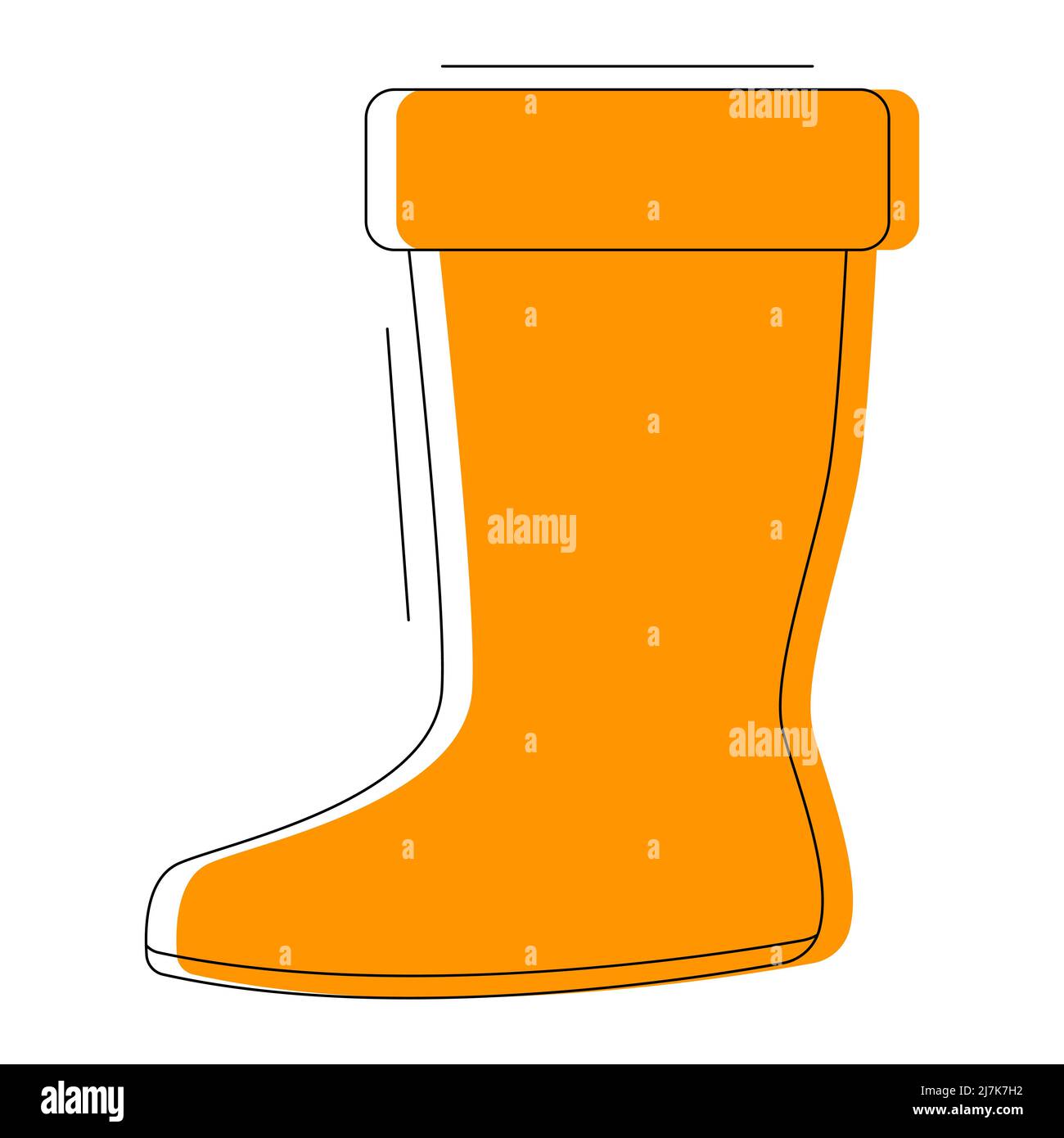 Boot icon isolated on white background. Flat vector illustration Stock ...