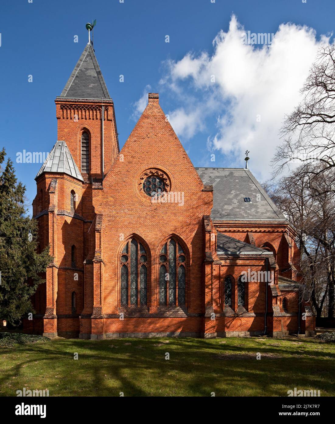 Vollenschier Altmark ehem Gutskirche 74696 Ansicht von Süden ...