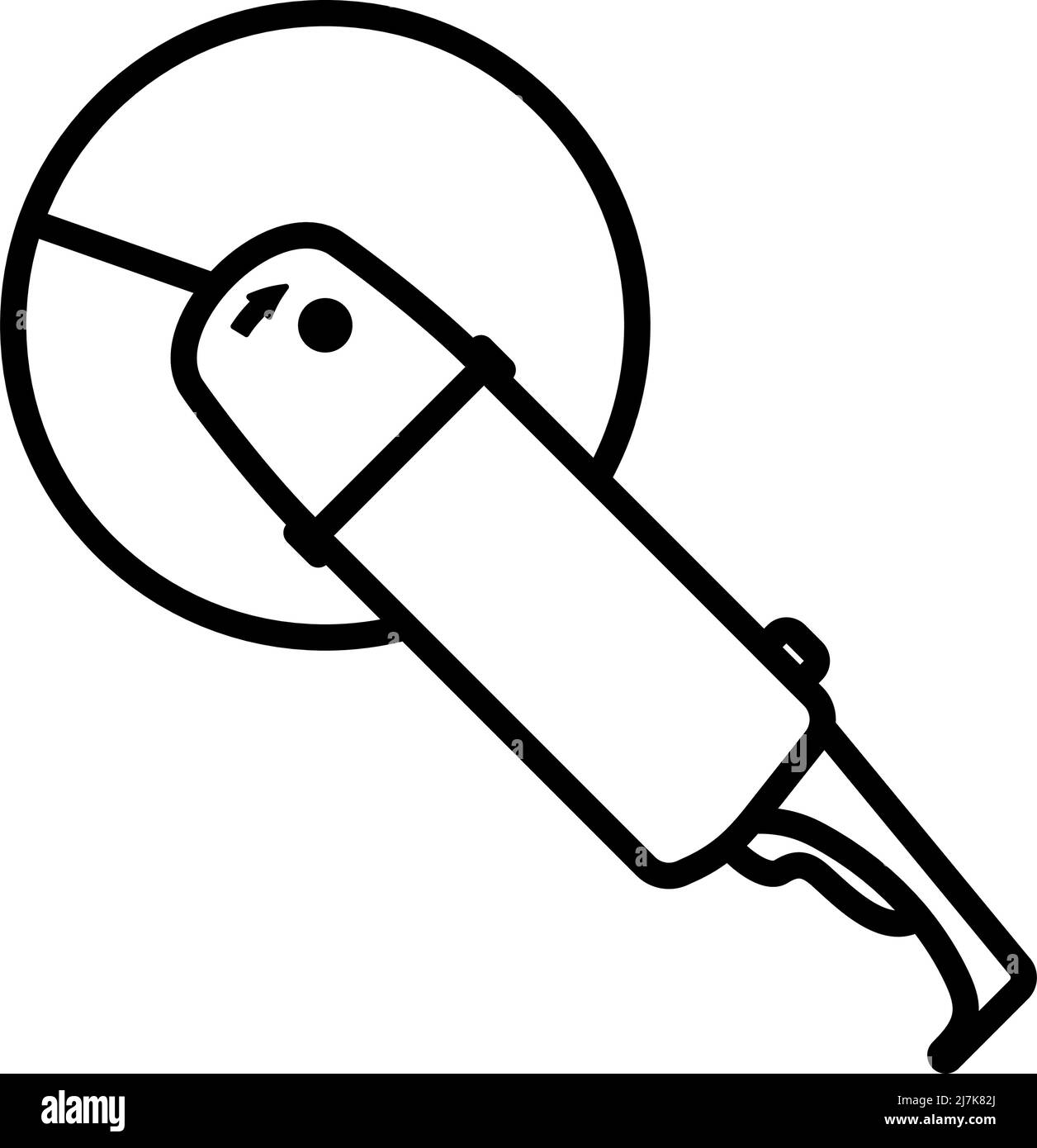 Icon Of Grinder. Bold outline design with editable stroke width. Vector ...
