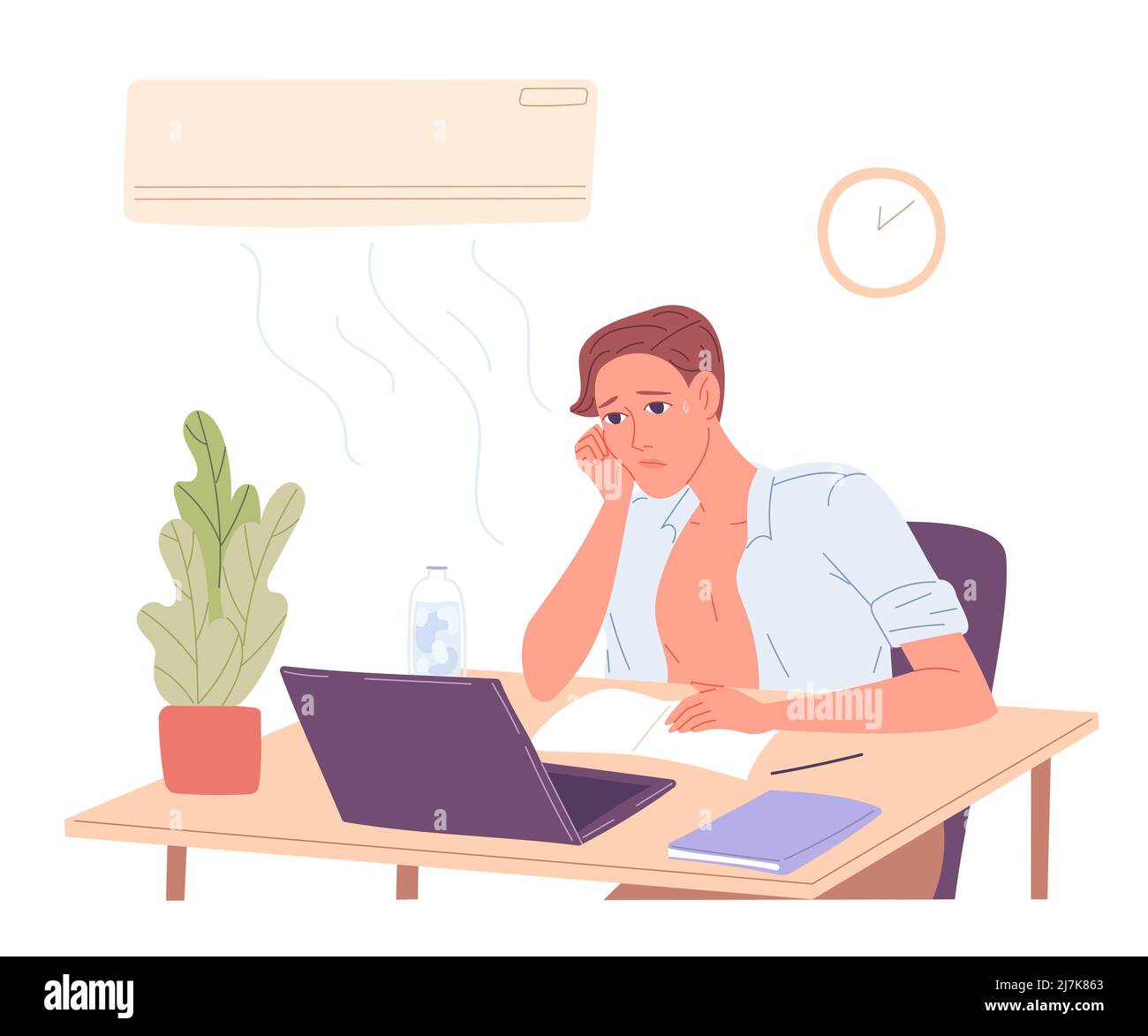 Overheating room Stock Vector Images - Alamy