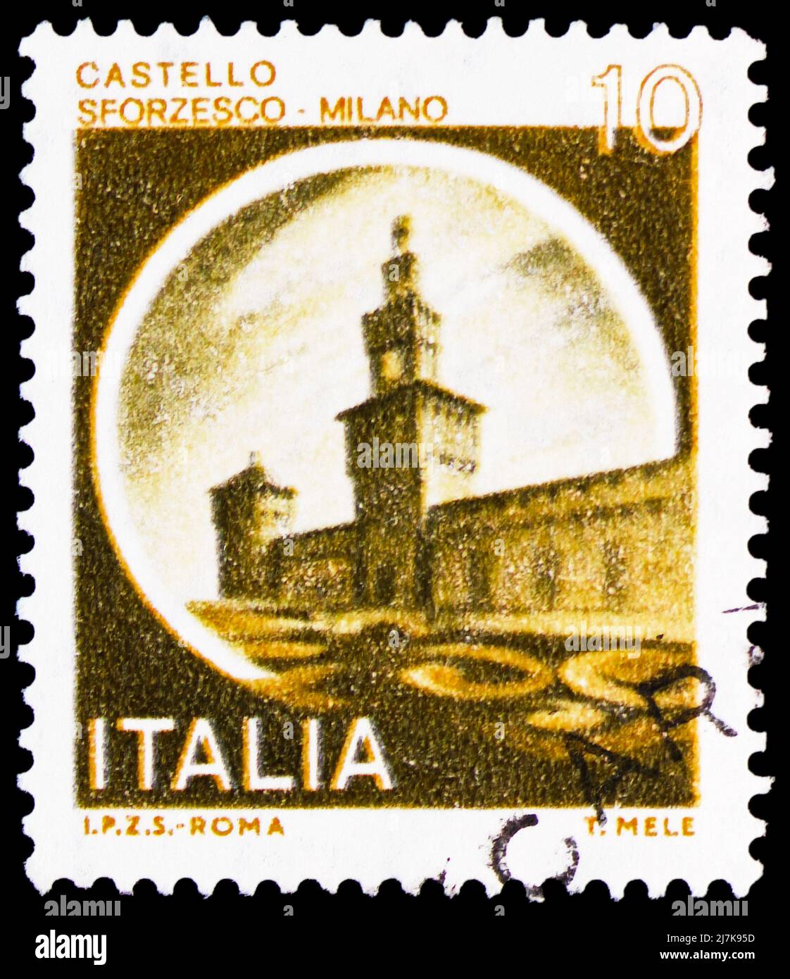 MOSCOW, RUSSIA - MARCH 27, 2022: Postage stamp printed in Italy shows ...