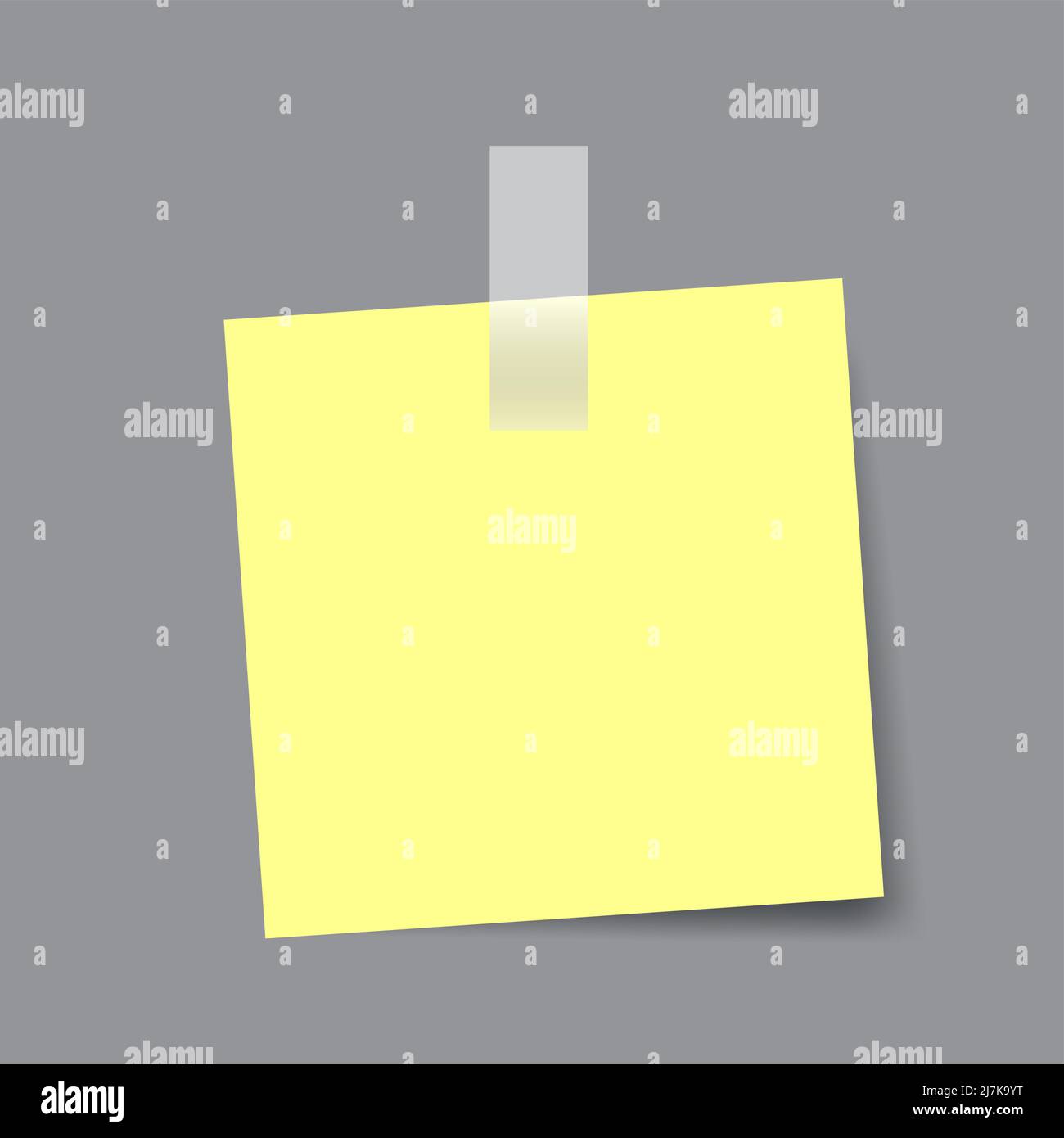 yellow paper note message template Stock Vector Image & Art - Alamy