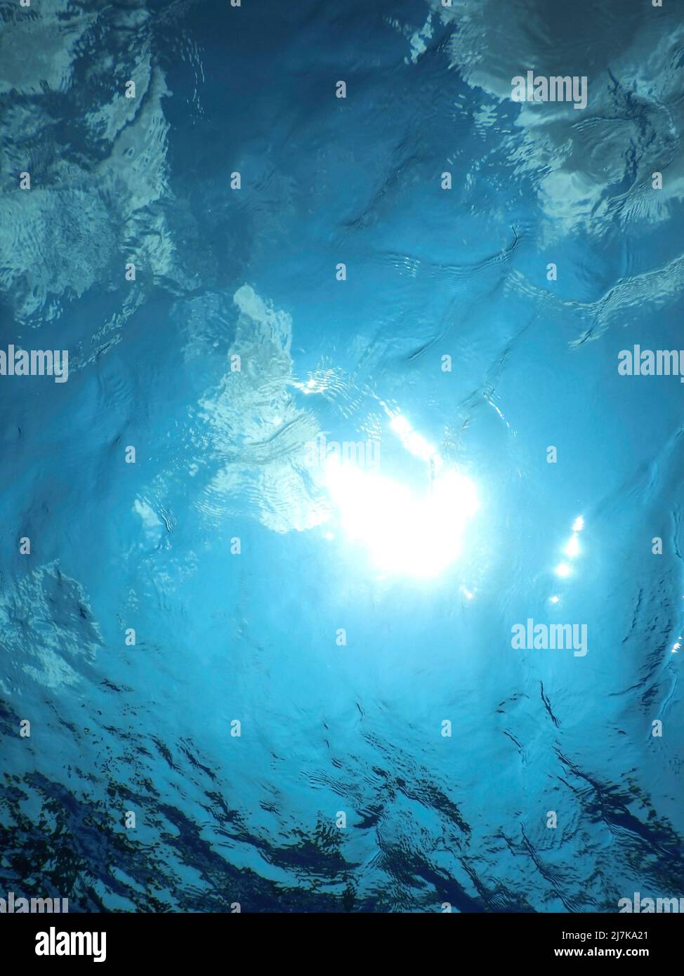 Underwater Sunlight Through Water Surface, Underwater Background Stock ...