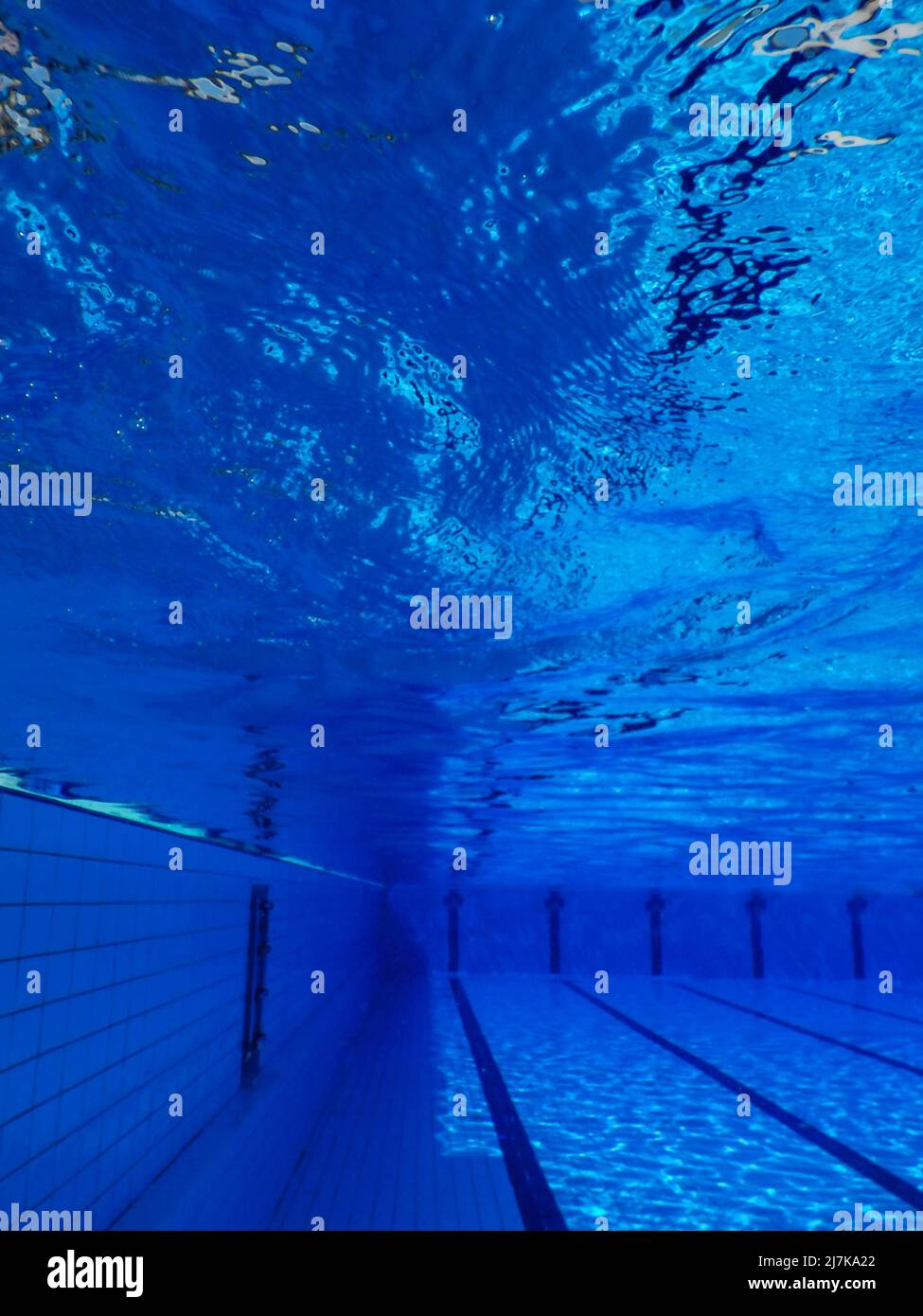 Underwater Empty Swimming Pool Background, blue Stock Photo - Alamy