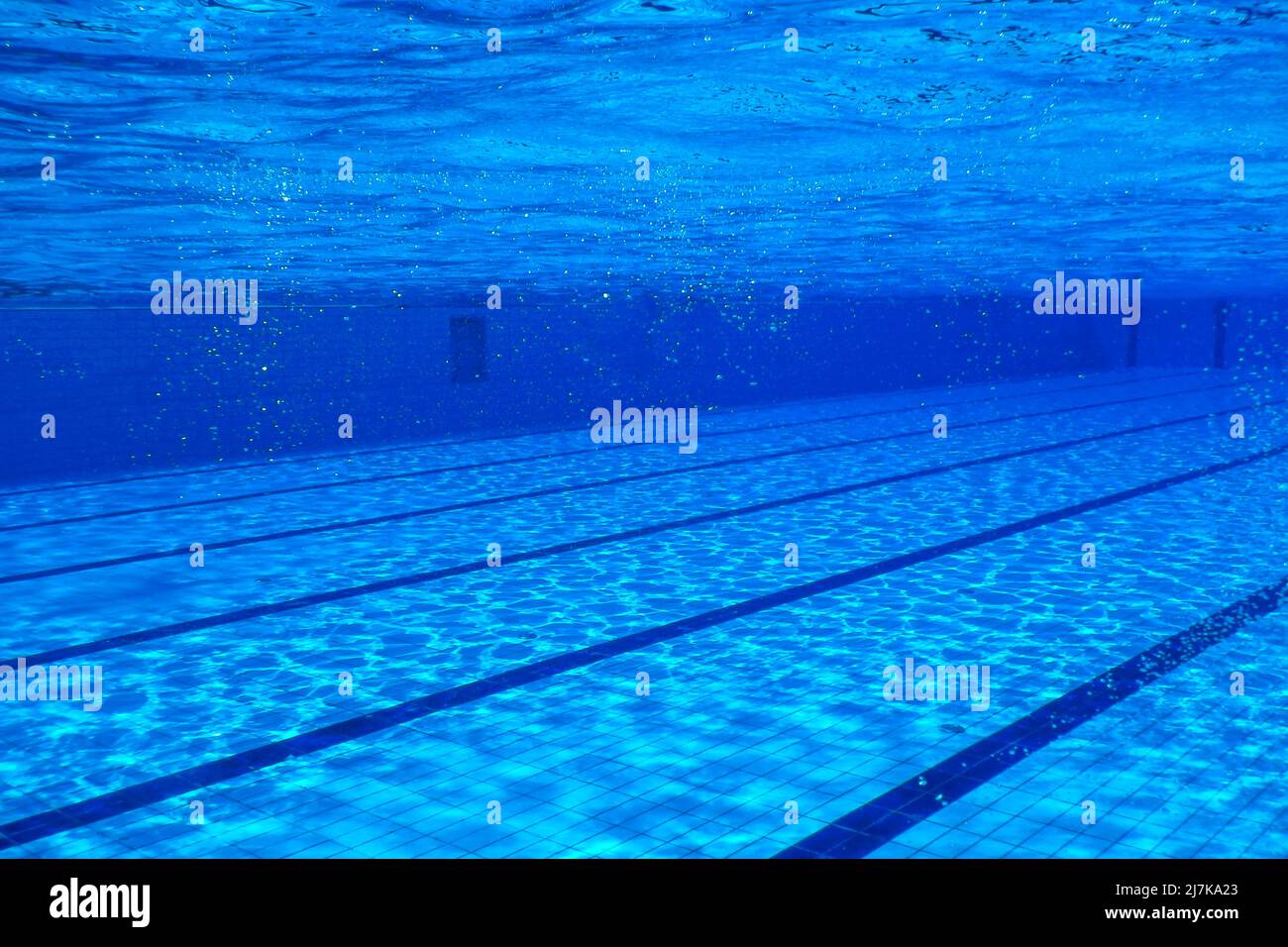 Underwater Empty Swimming Pool Background, blue Stock Photo - Alamy