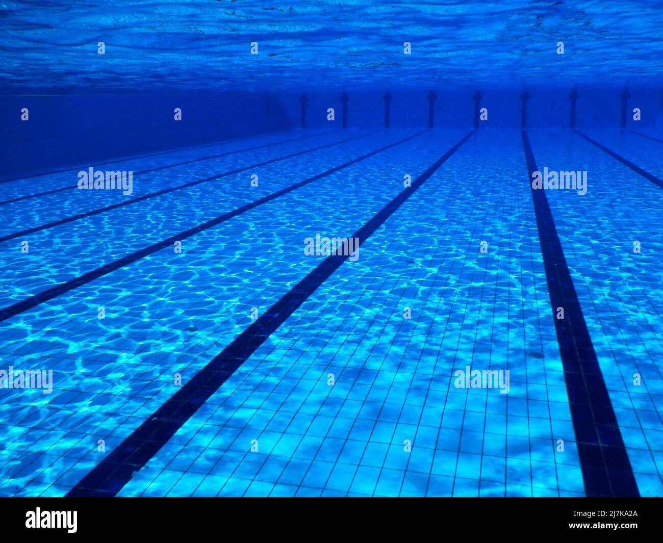 Underwater Empty Swimming Pool Background, blue Stock Photo - Alamy