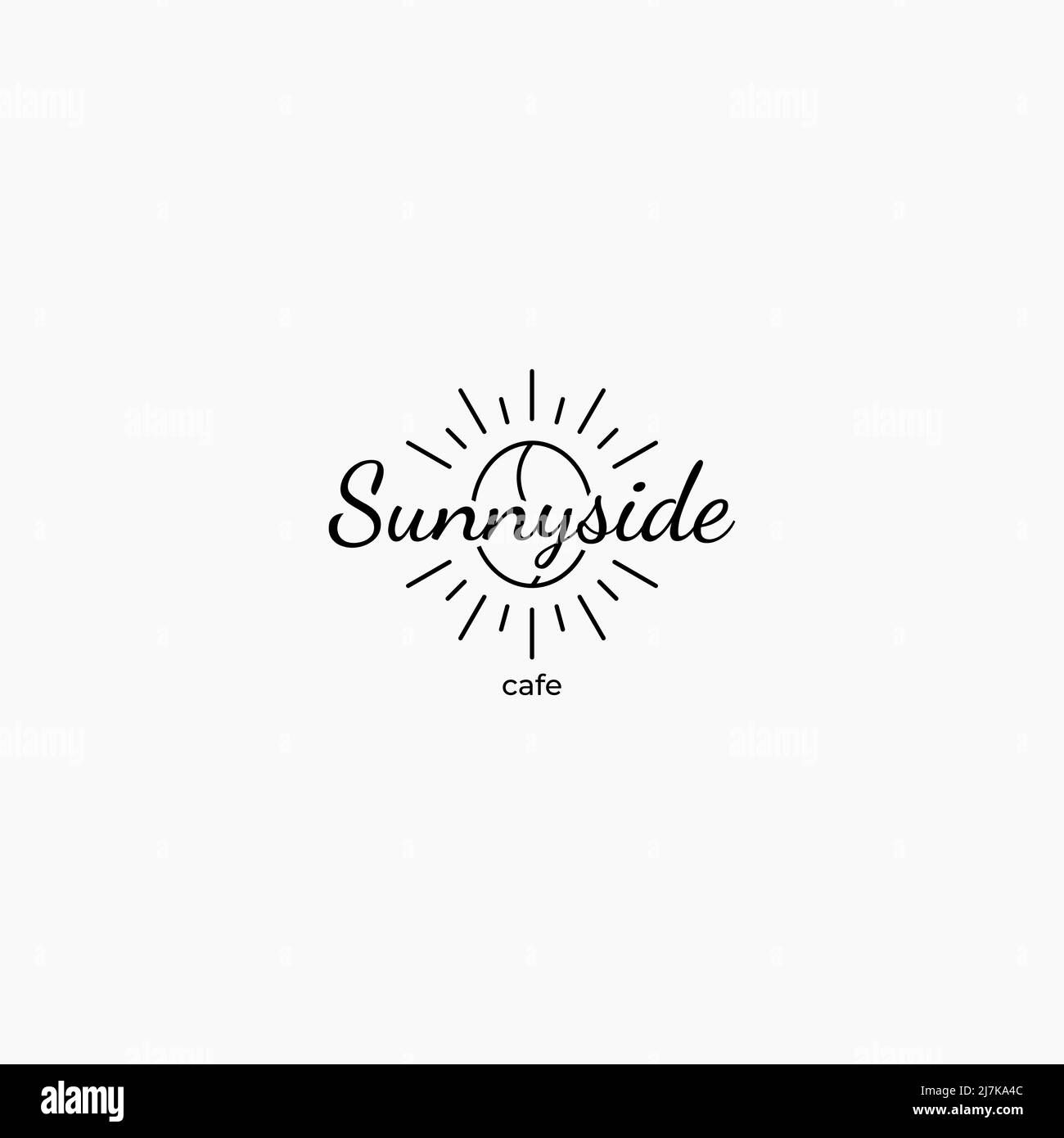 coffee and sun vintage logo design Stock Vector Image & Art - Alamy