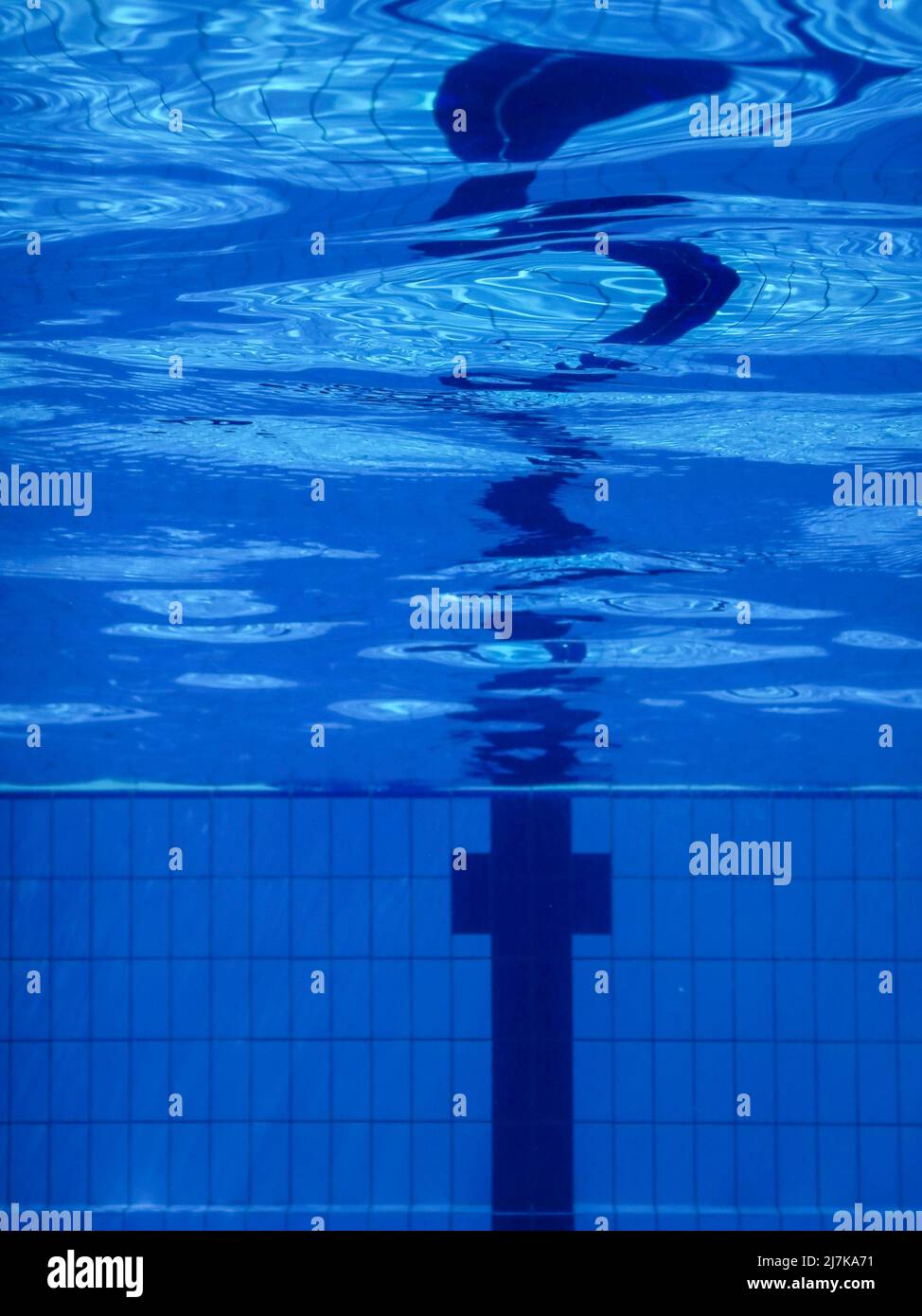 Water Surface Underwater, Swimming Pool Surface Water Background Stock ...