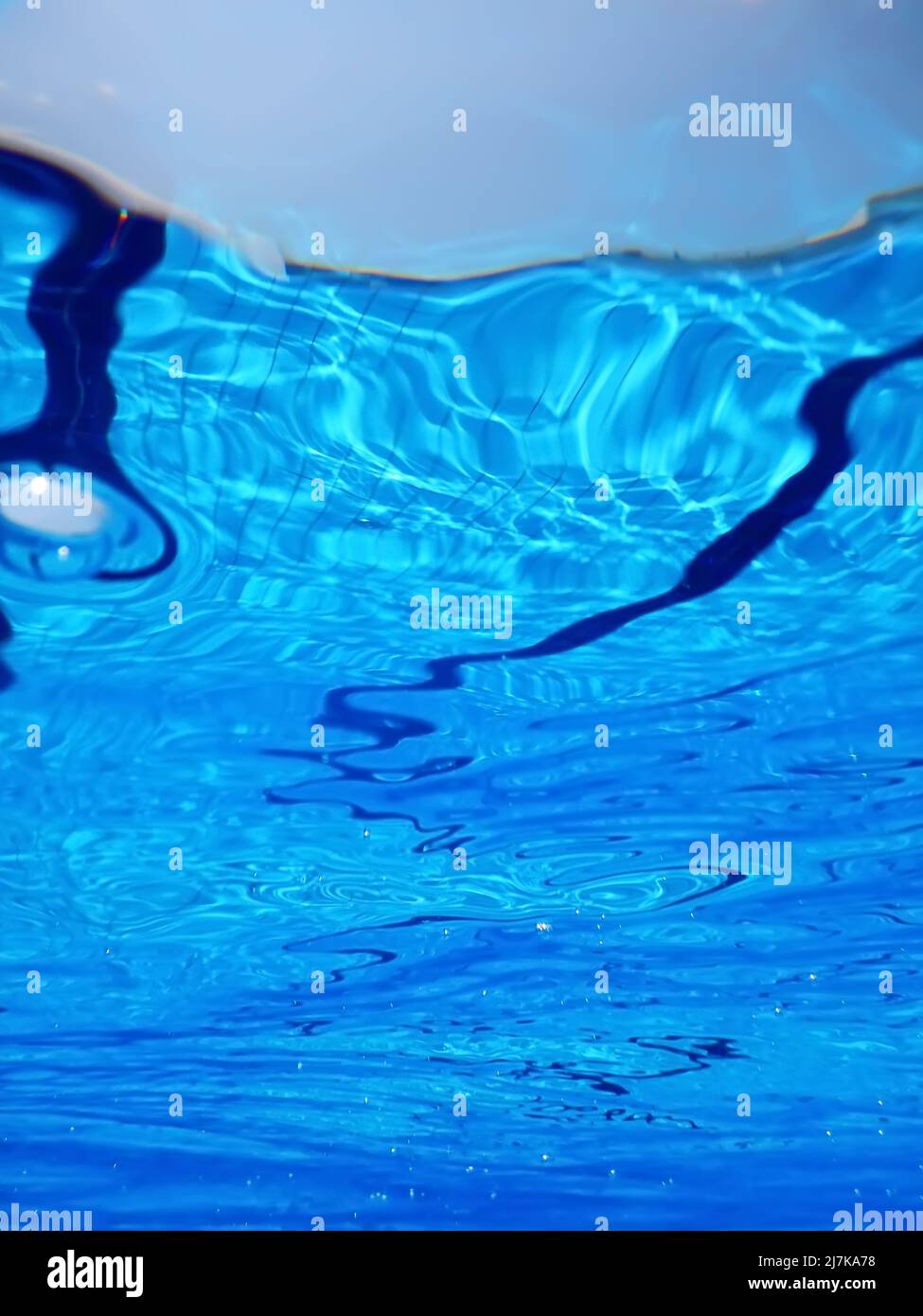 Water Surface Underwater, Swimming Pool Surface Water Background Stock ...