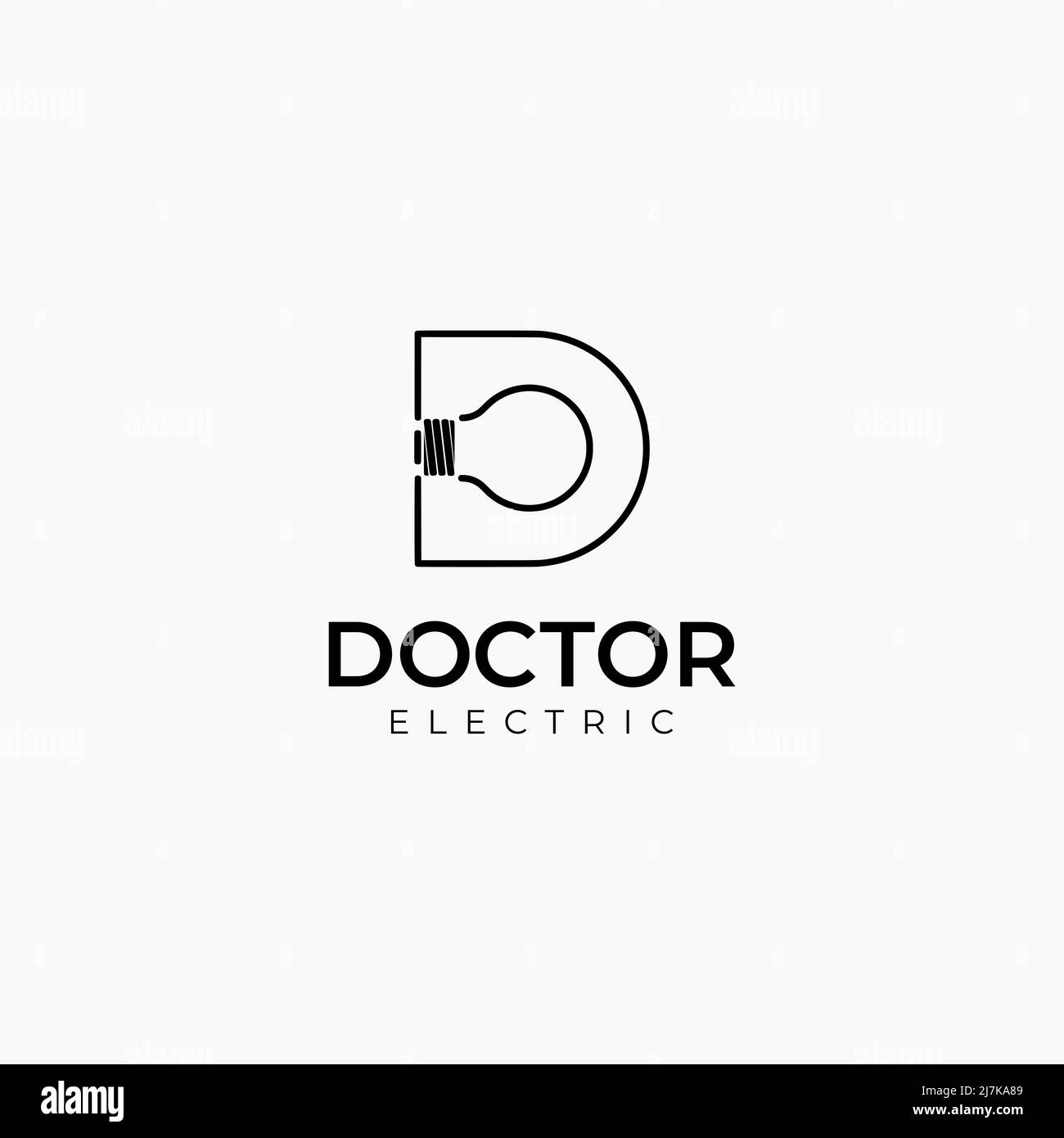 Letter logo template light Cut Out Stock Images & Pictures - Alamy