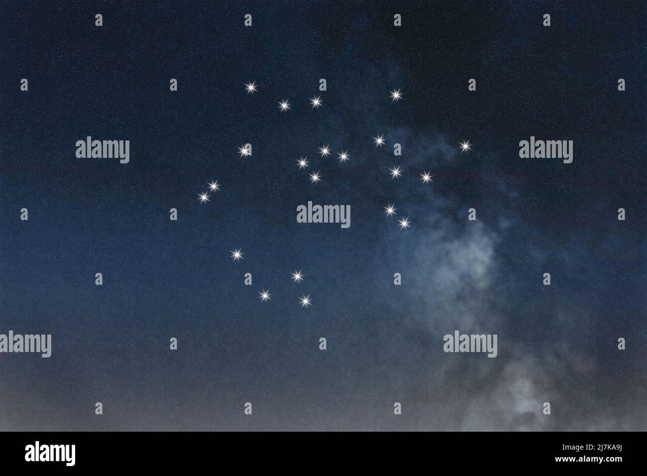 Sagittarius star constellation, Night sky, Cluster of stars, Deep space ...