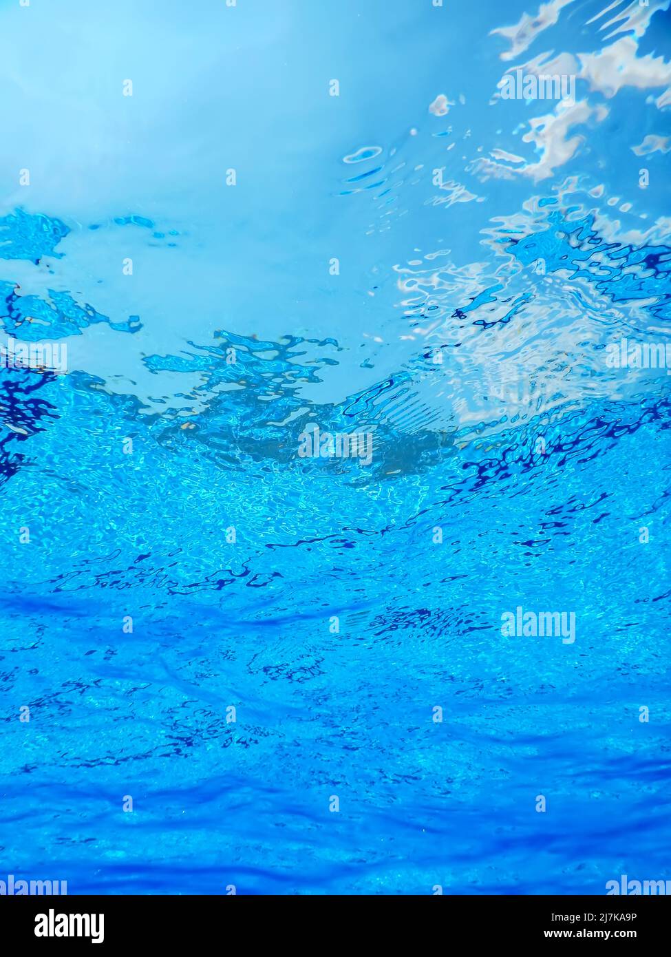 Water Surface Underwater, Swimming Pool Surface Water Background Stock ...