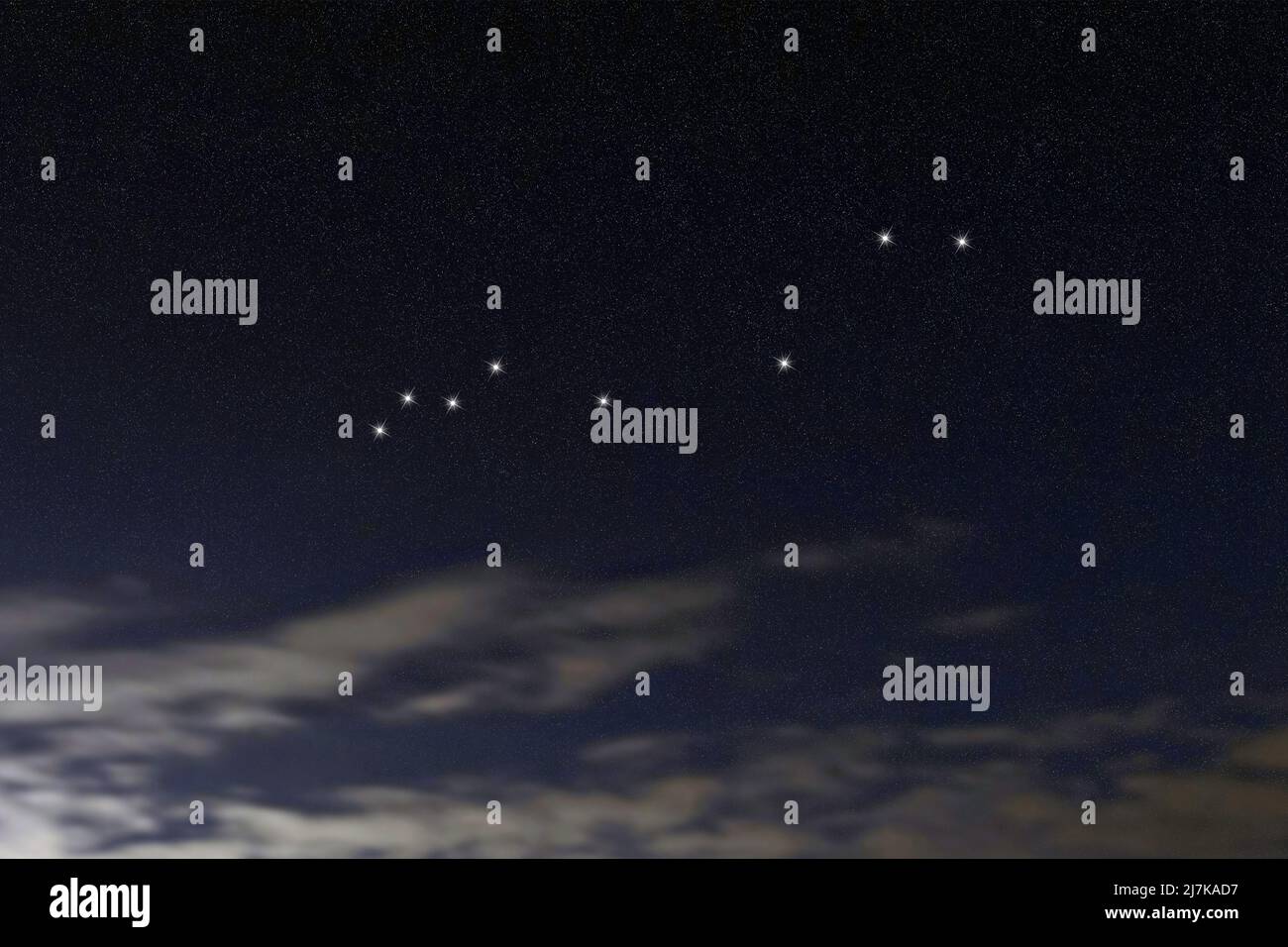 Lynx star constellation, Night sky, Cluster of stars, Deep space, Cat ...