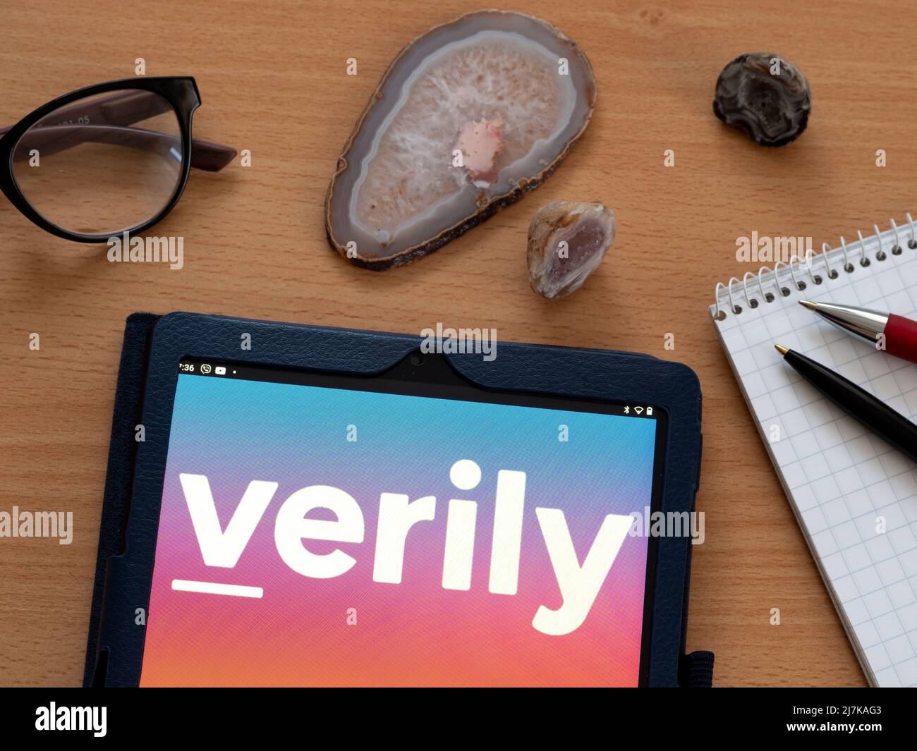 In this photo illustration Verily Life Sciences, also known as Verily ...