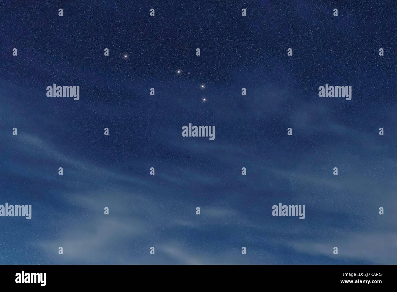 Aries star constellation, Night sky, Cluster of stars, Deep space, Ram ...