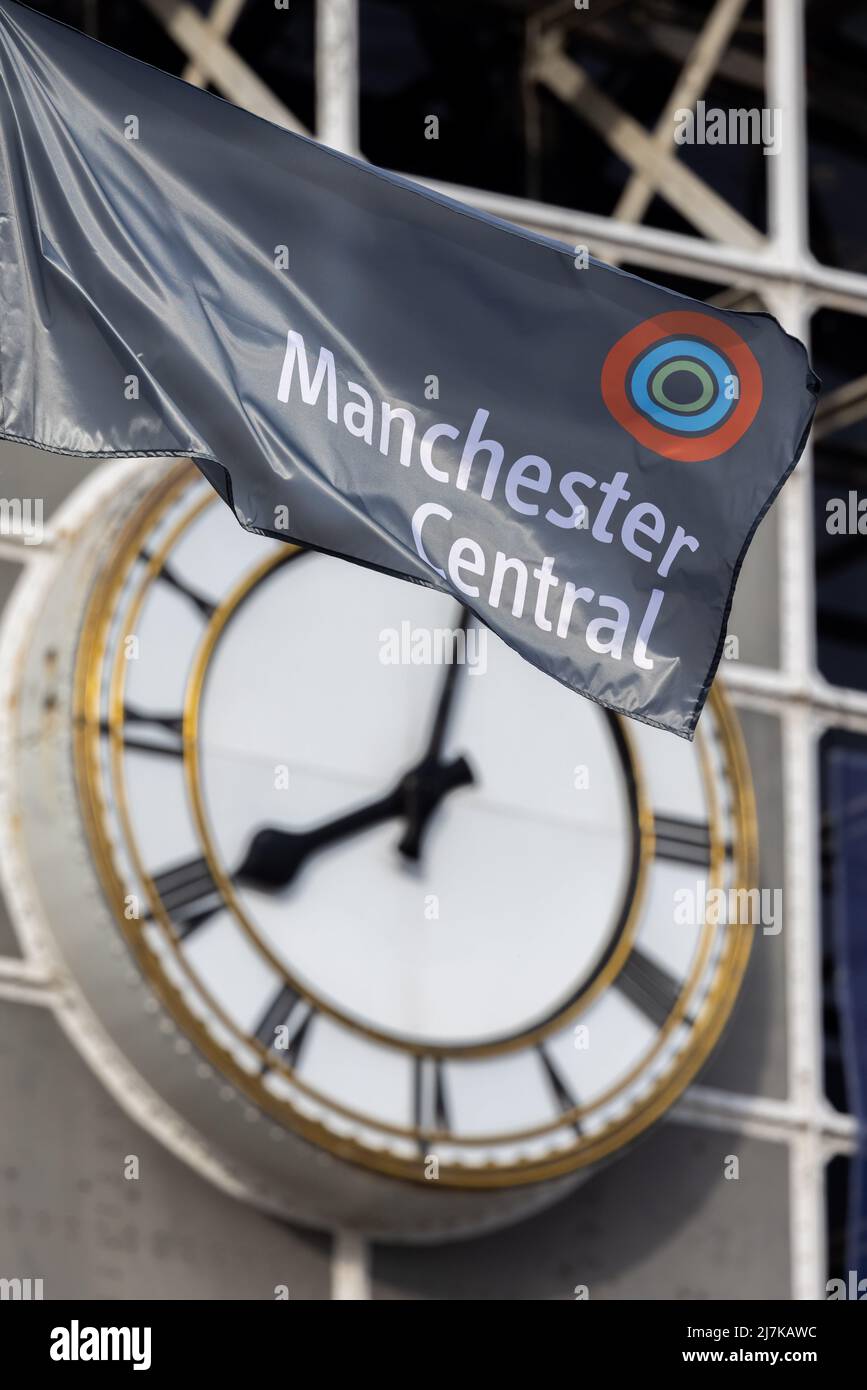 Manchester Central flag Stock Photo - Alamy