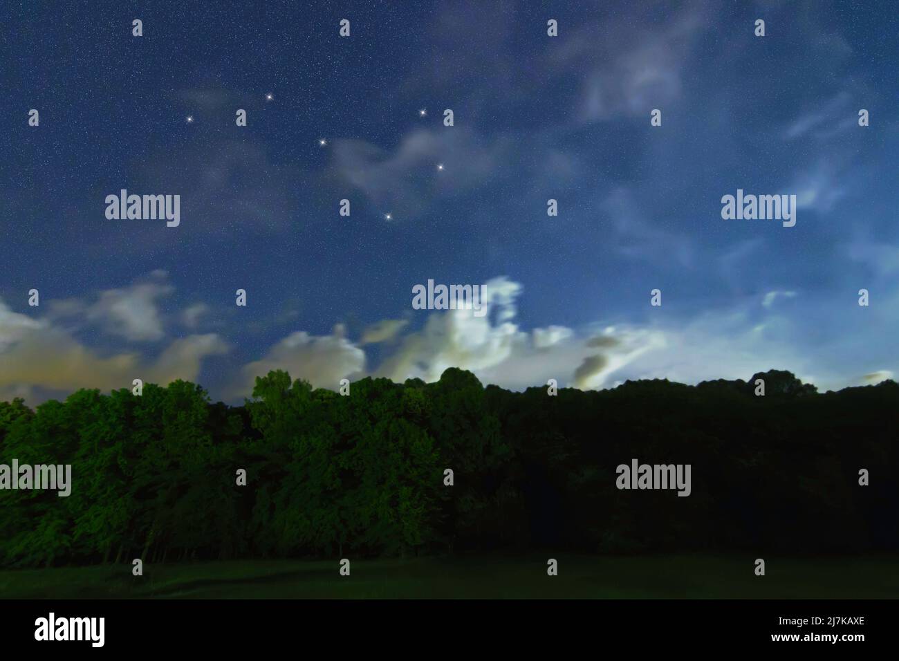 Volans star constellation, Night sky, Cluster of stars, Deep space ...