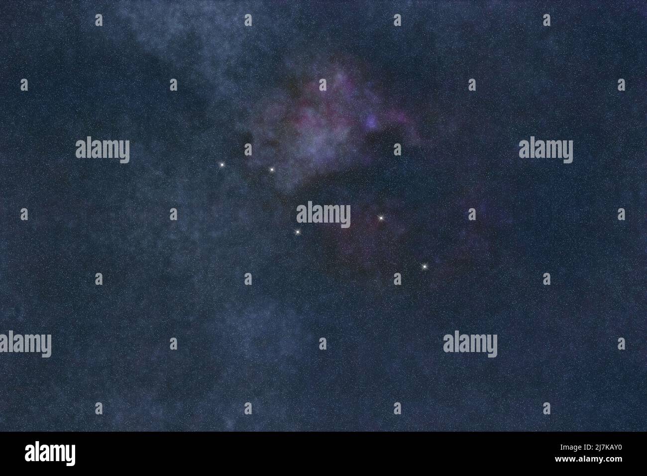 Vulpecula star constellation, Night sky, Cluster of stars, Deep space ...