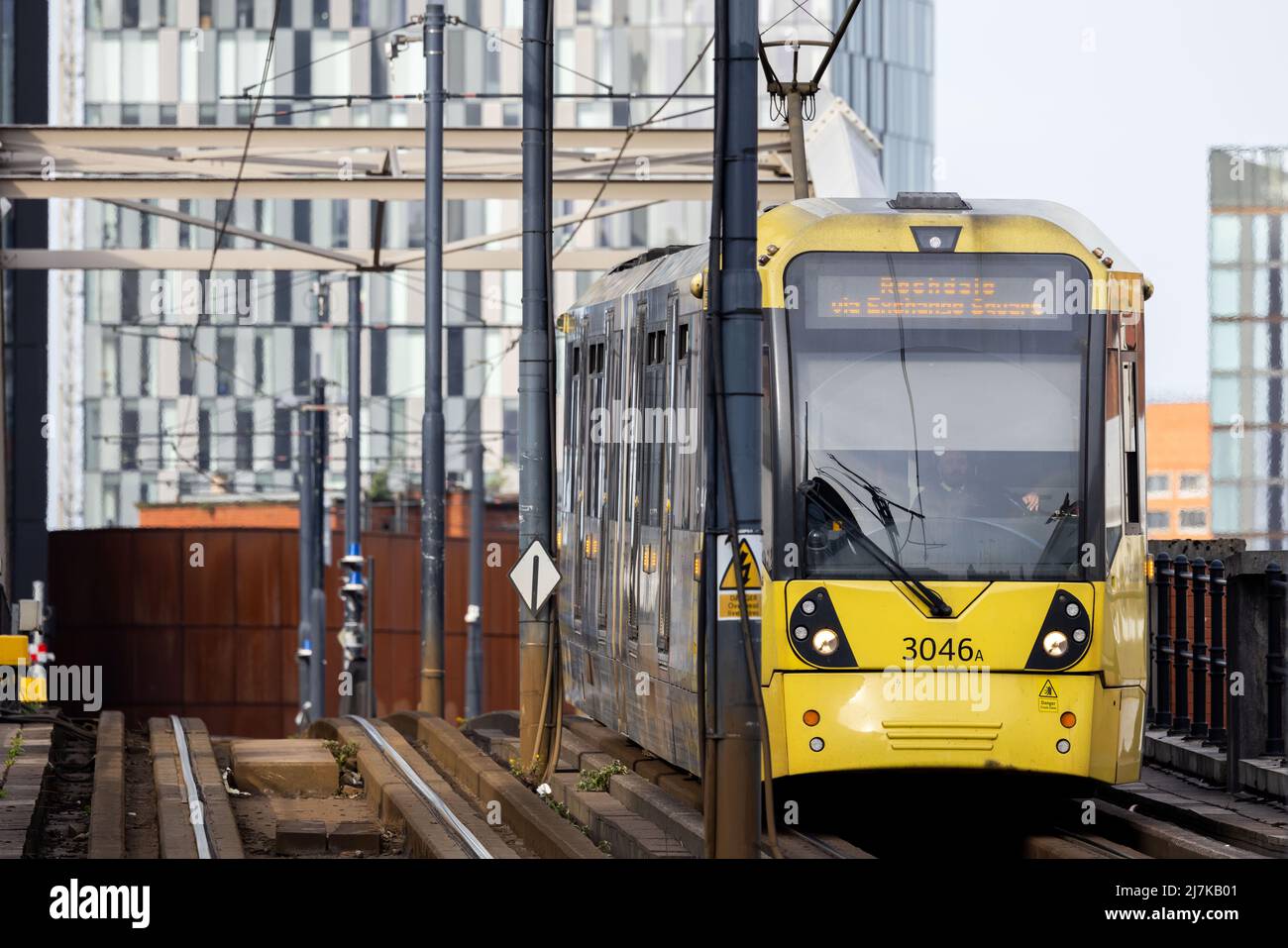 Metrolink tram, Manchester Stock Photo - Alamy