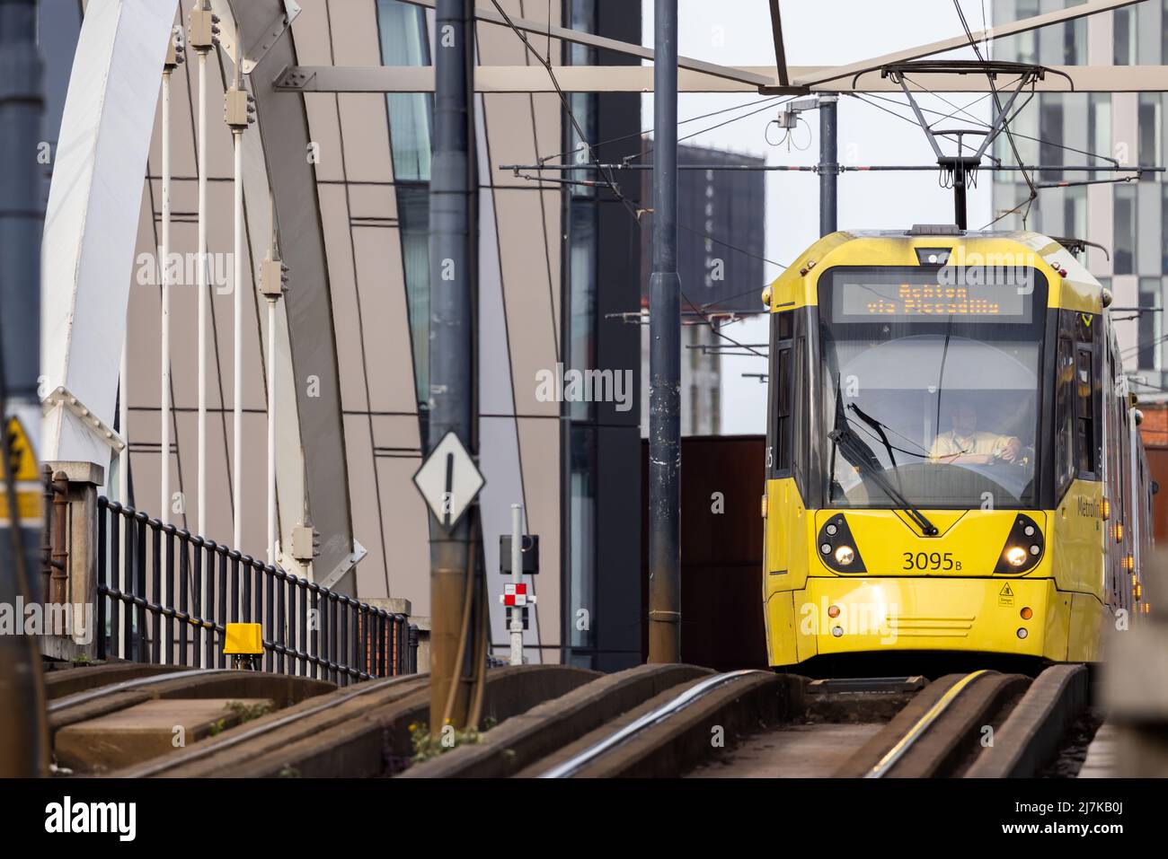Metrolink tram, Manchester Stock Photo - Alamy