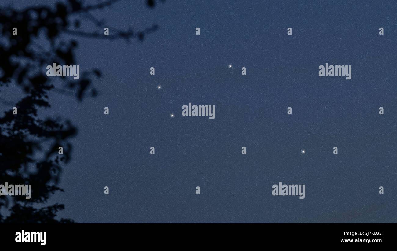 Sextans star constellation, Night sky, Cluster of stars, Deep space ...