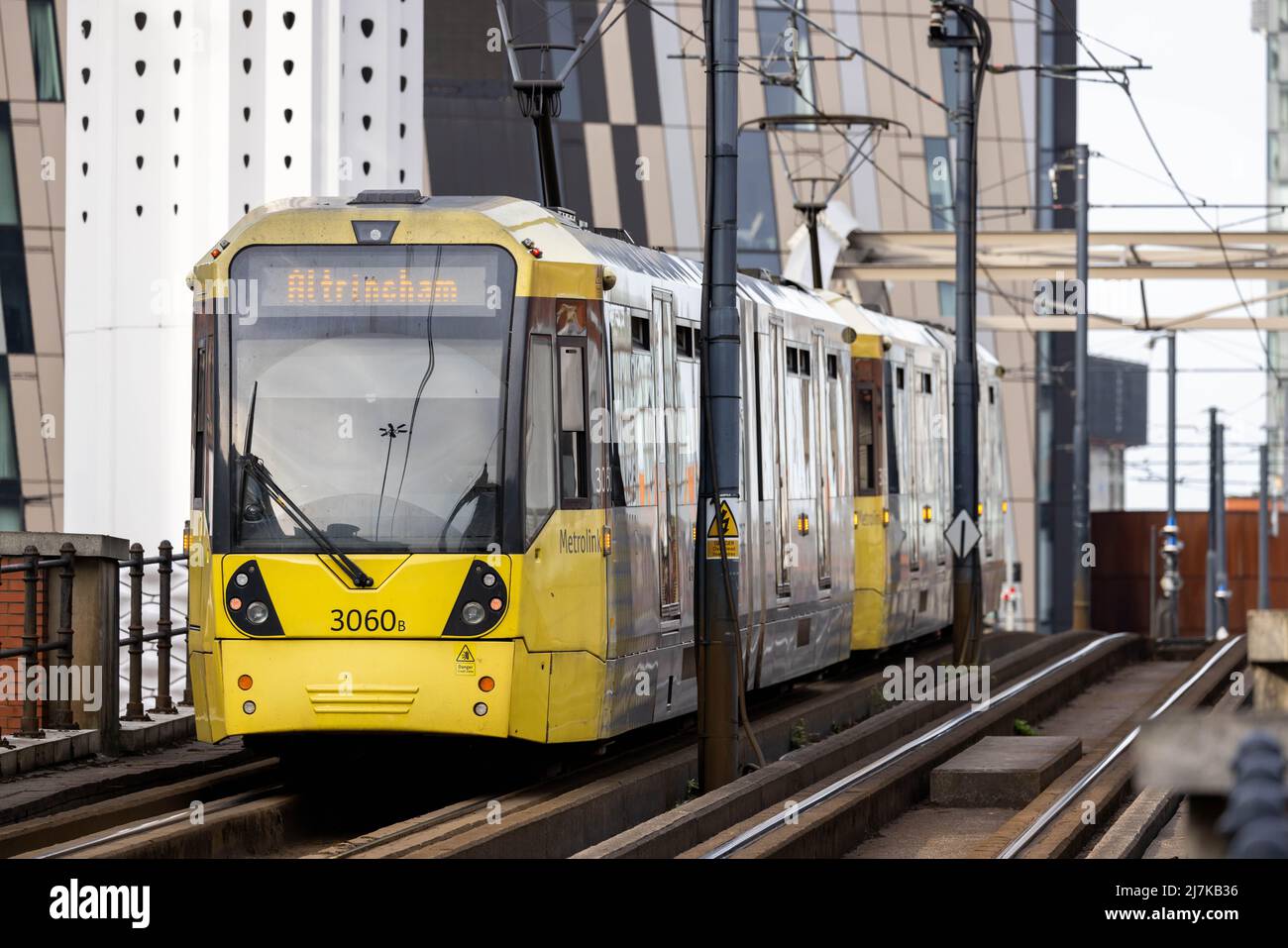 Metrolink tram, Manchester Stock Photo - Alamy