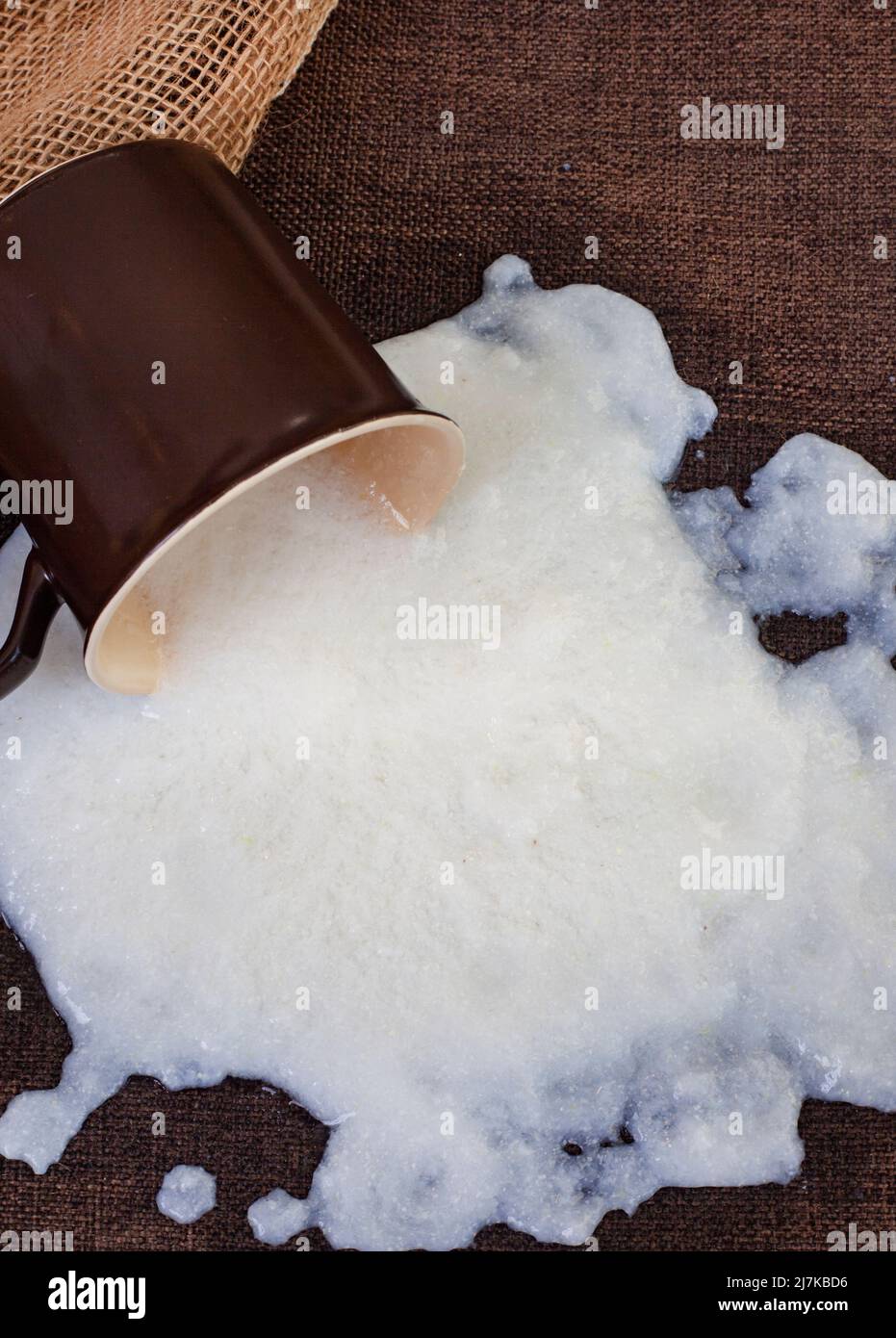 South African drink of fermented maize or pap called Mageu Stock Photo ...