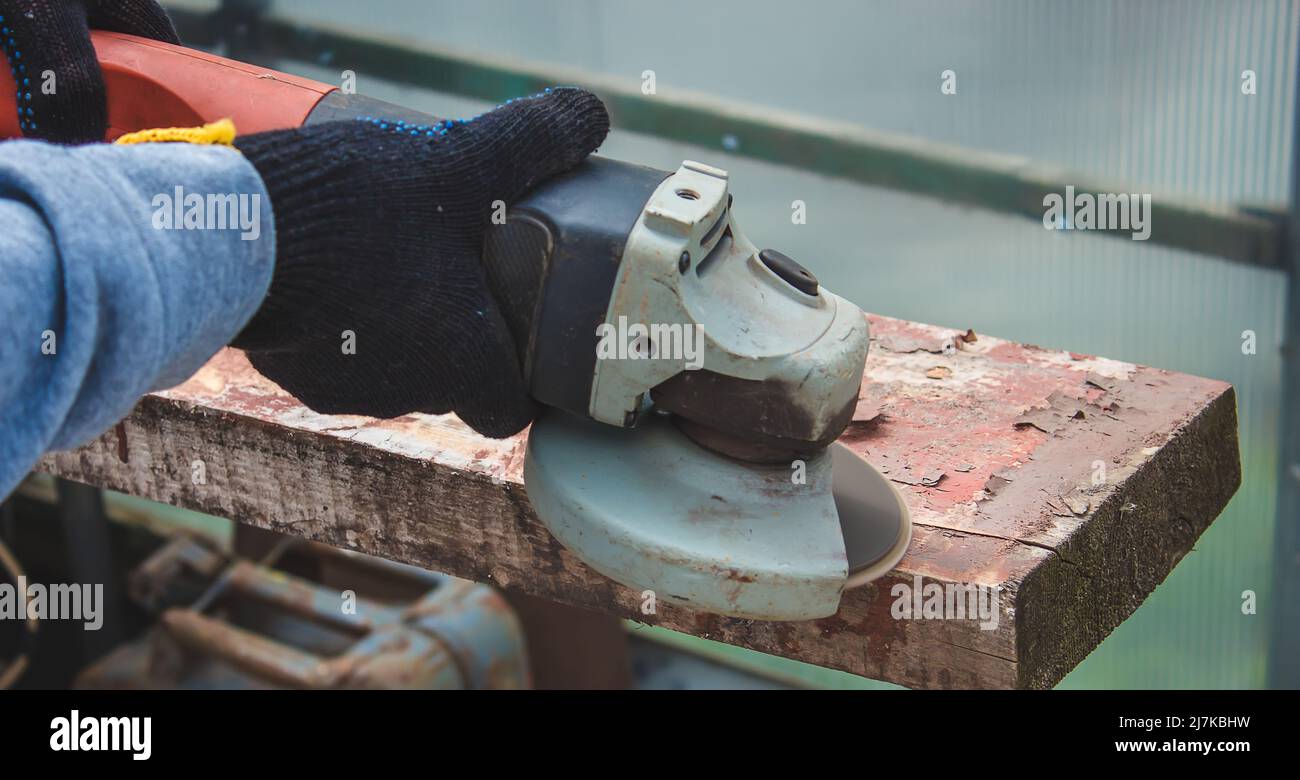 Removing paint from old furniture hi-res stock photography and images ...