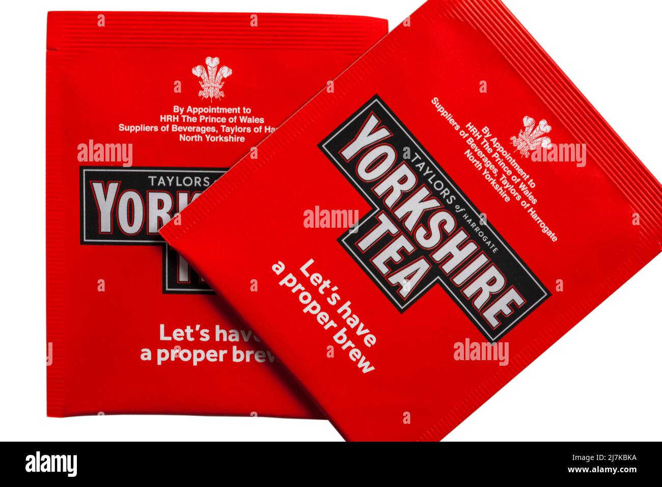 Sachets of Taylors of Harrogate Yorkshire Tea teabags tea bags set on ...