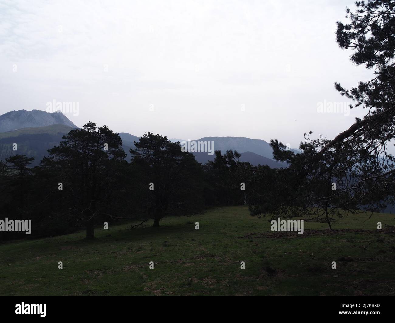 Mount Saibi, located in the natural park of Urkiola. Spain Stock Photo ...