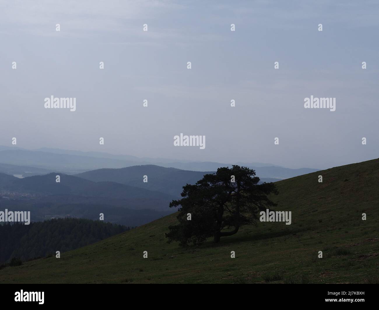 Mount Saibi, located in the natural park of Urkiola. Spain Stock Photo ...