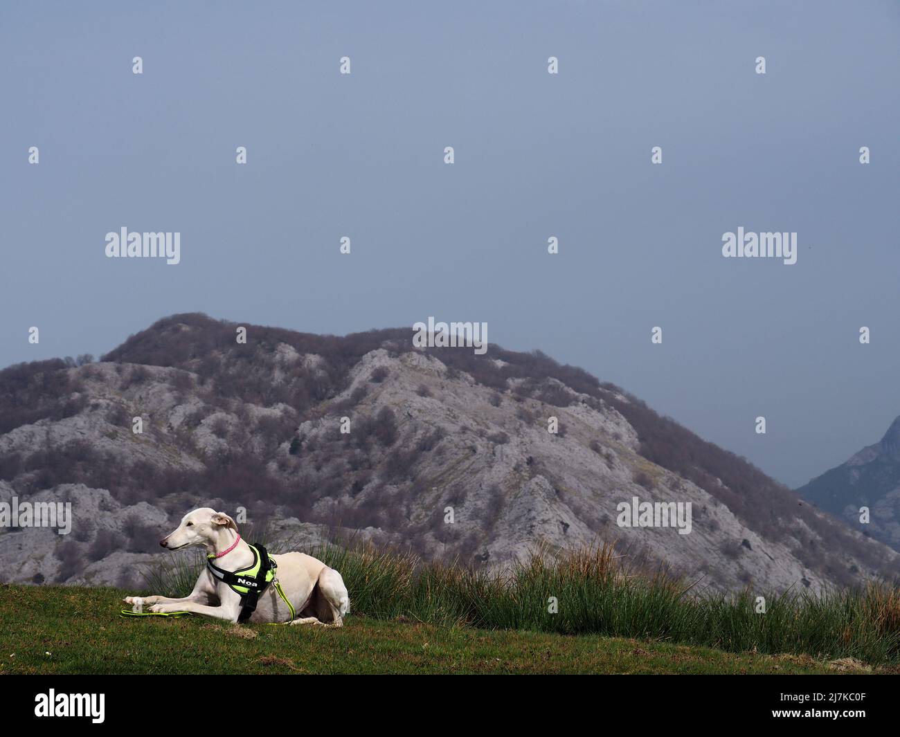 Mount Saibi, located in the natural park of Urkiola. Spain Stock Photo ...