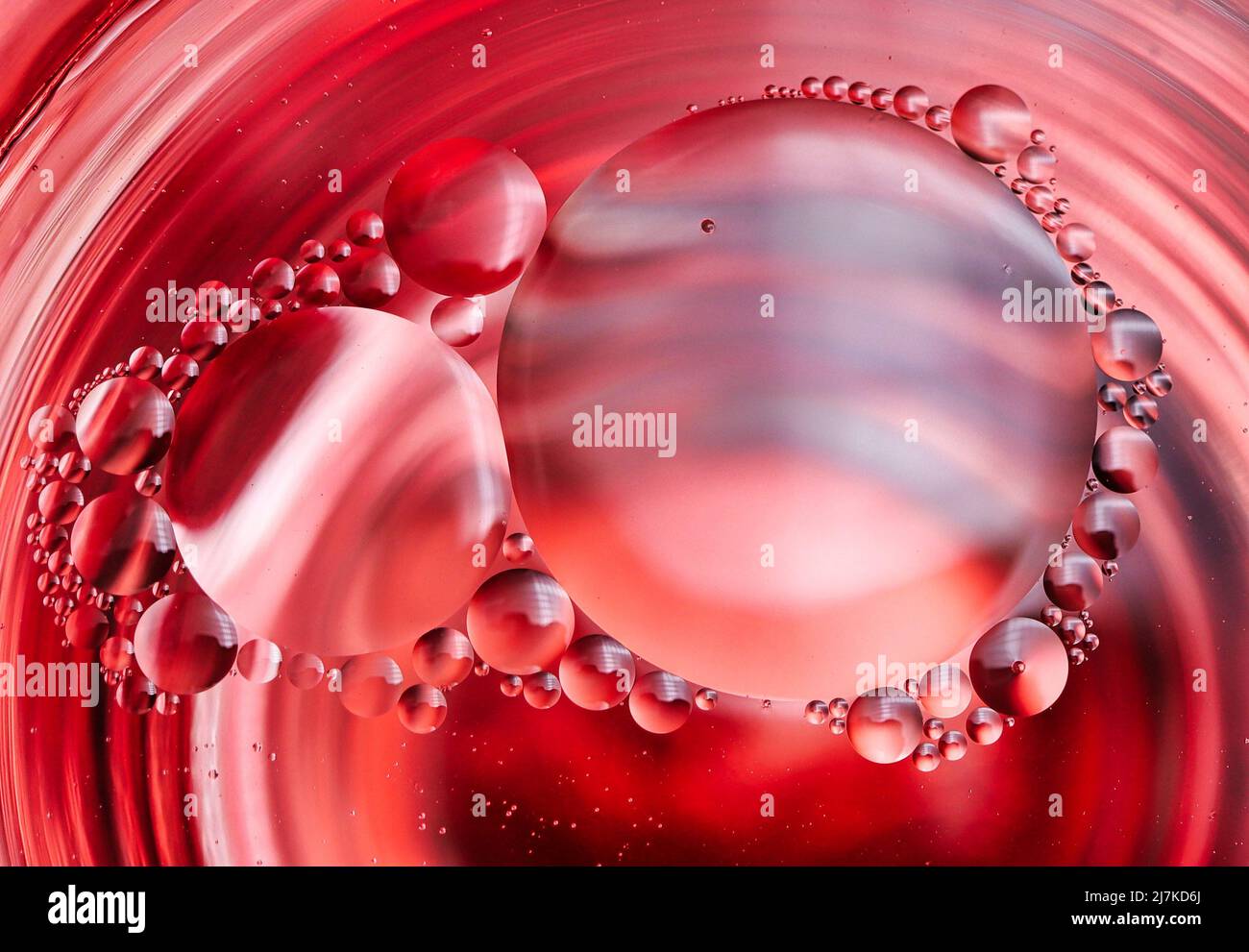 Water Bubbles Red Background Pink Foam Water Bubbles Background