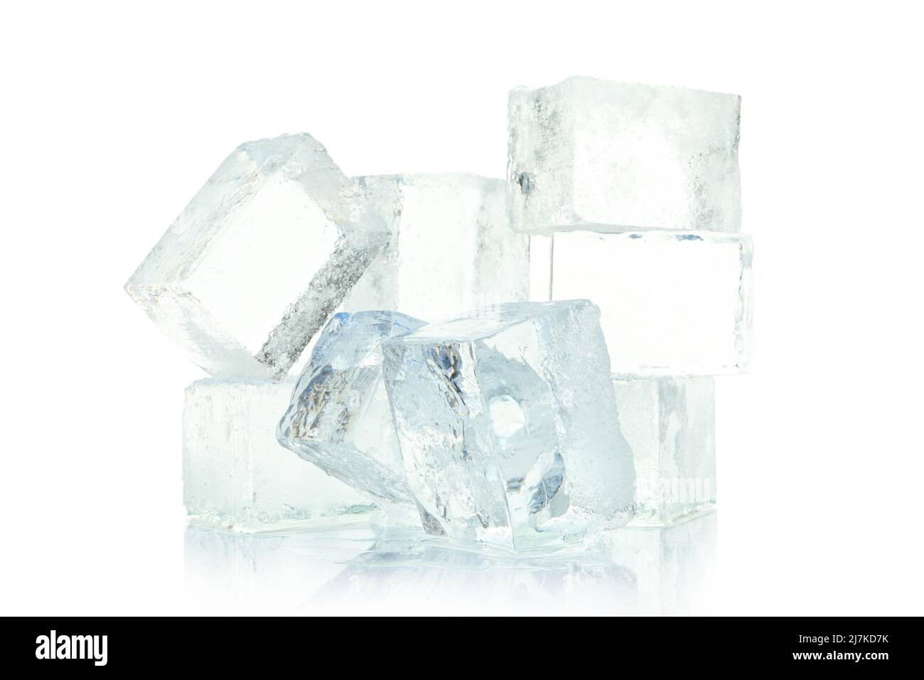 Ice forms for drinks isolated on white background Stock Photo - Alamy