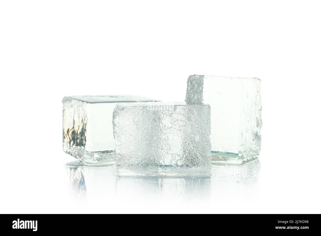 Ice forms for drinks isolated on white background Stock Photo - Alamy